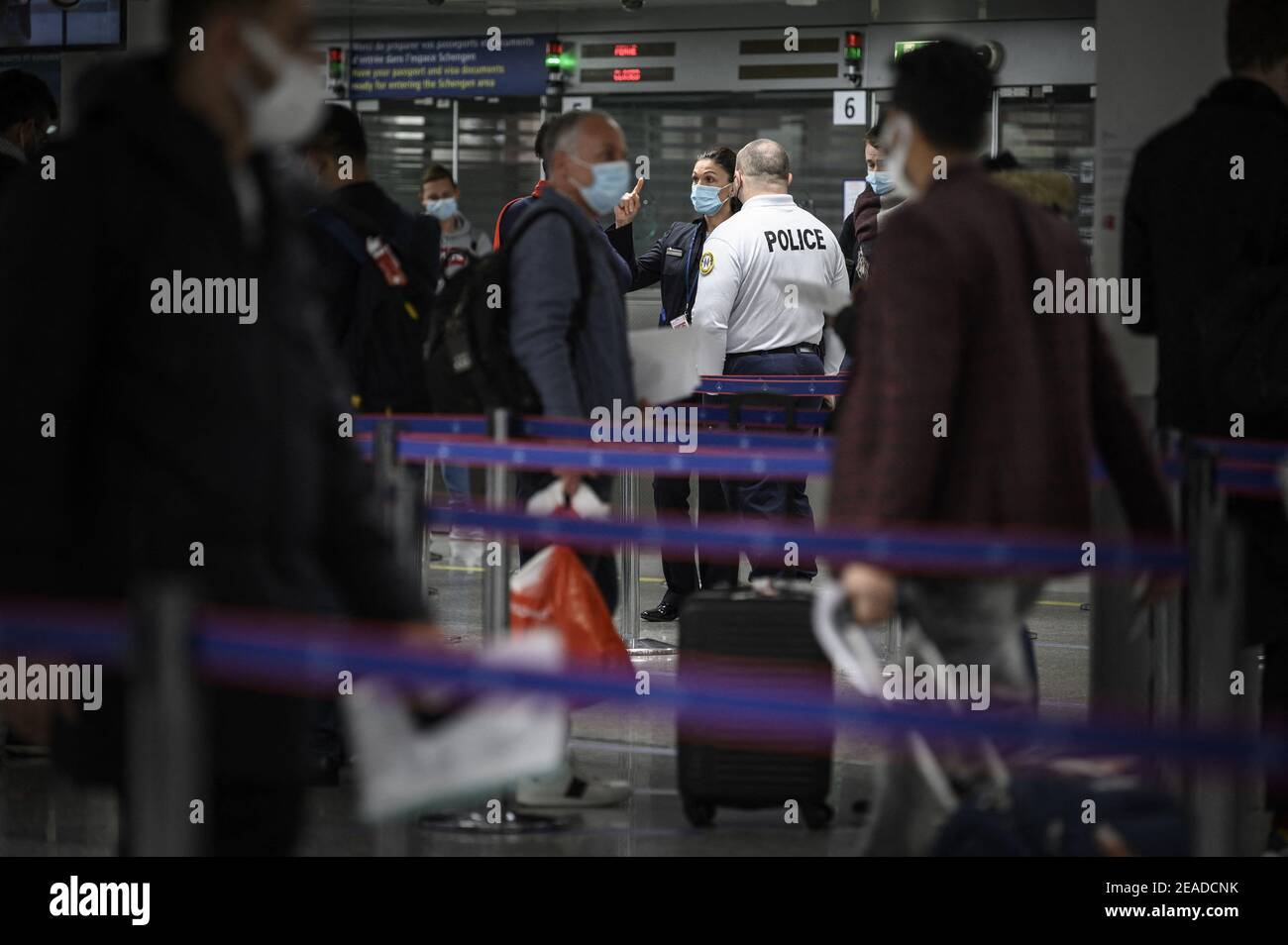Border police (Police de l’Air et des Frontieres or PAF) carry out ...