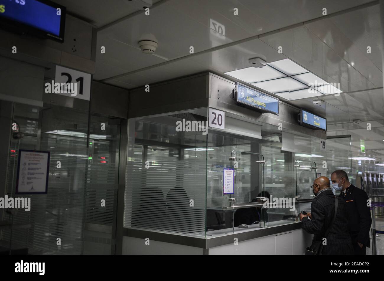 Border police (Police de l’Air et des Frontieres or PAF) carry out ...