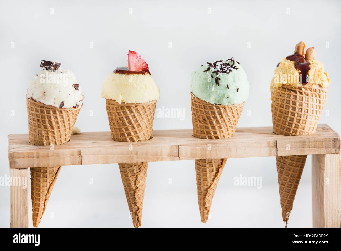 Ice cream healthy with fruits and nuts Stock Photo - Alamy