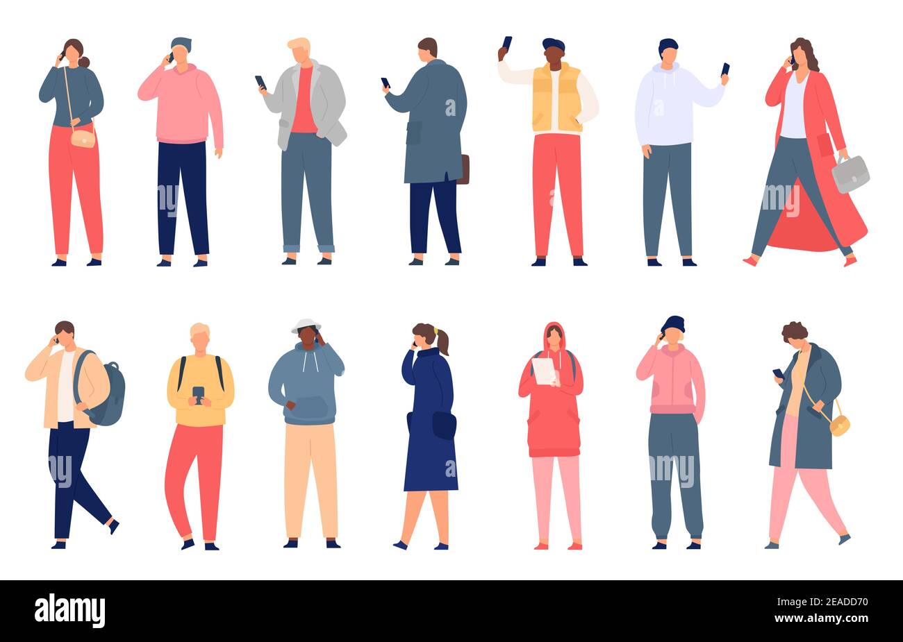 Person Walking And Texting