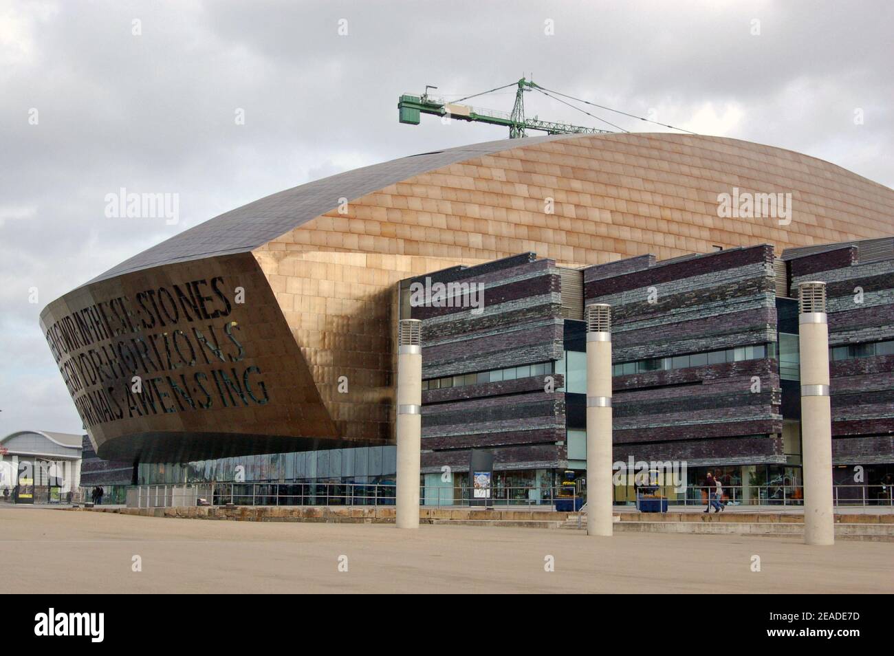 Main facade of the Wales Millennium Centre, home to the Welsh National ...