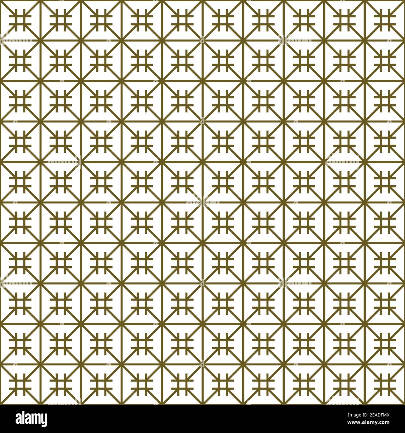 Japanese seamless Kumiko pattern in golden with average thickness lines ...