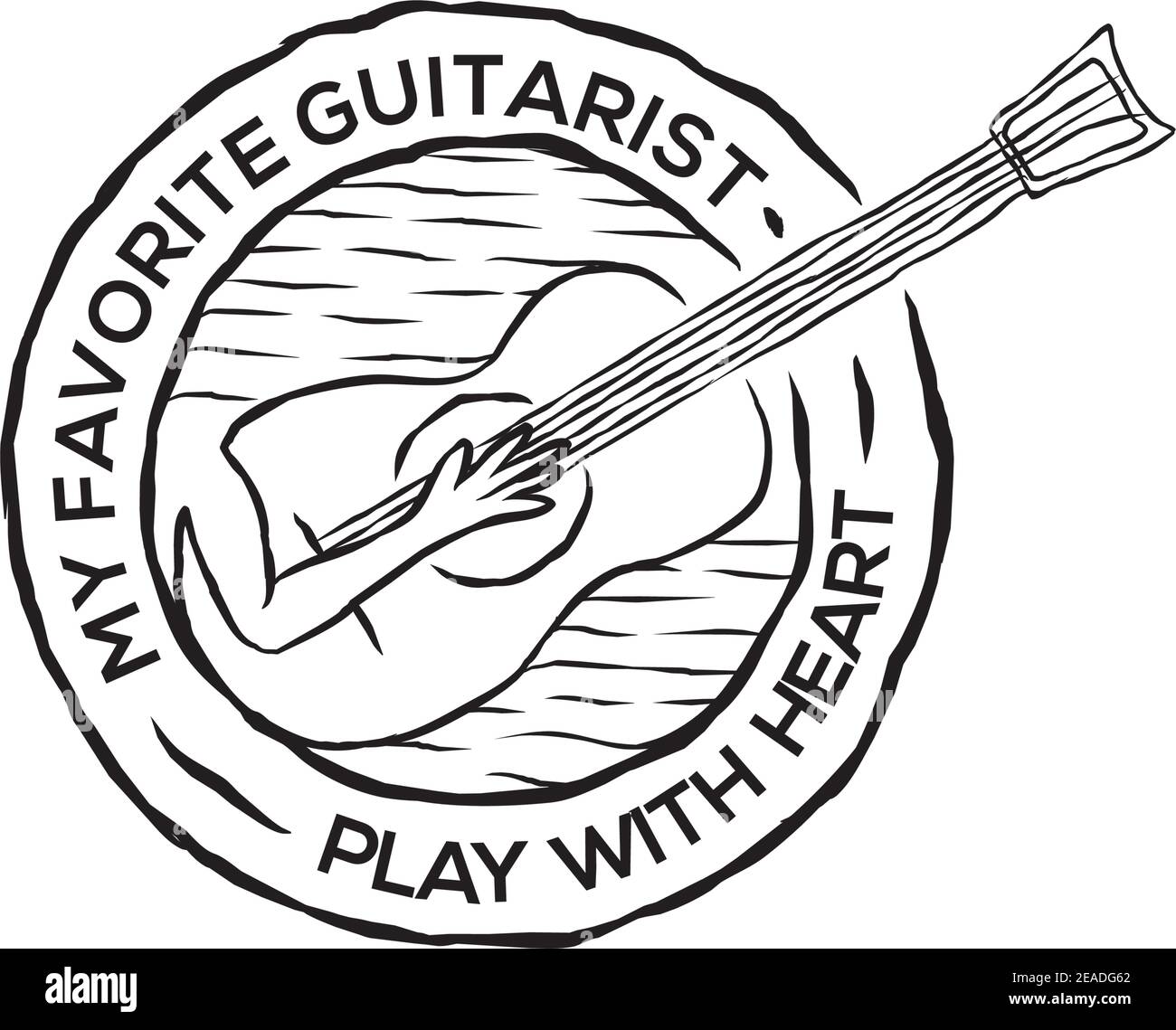 Male guitarist musical instrument Stock Vector Images - Alamy