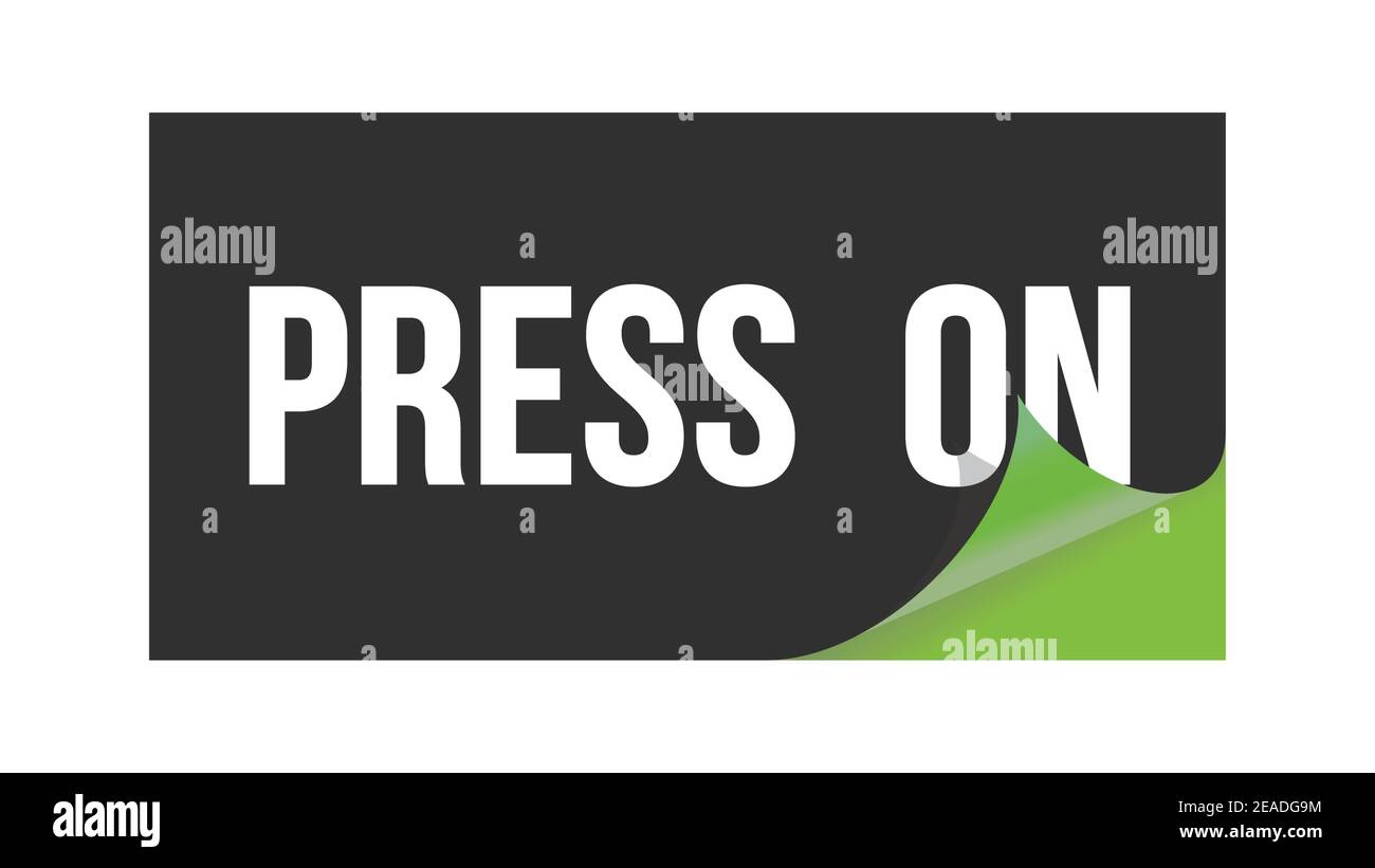 Press here sticker Cut Out Stock Images & Pictures - Alamy