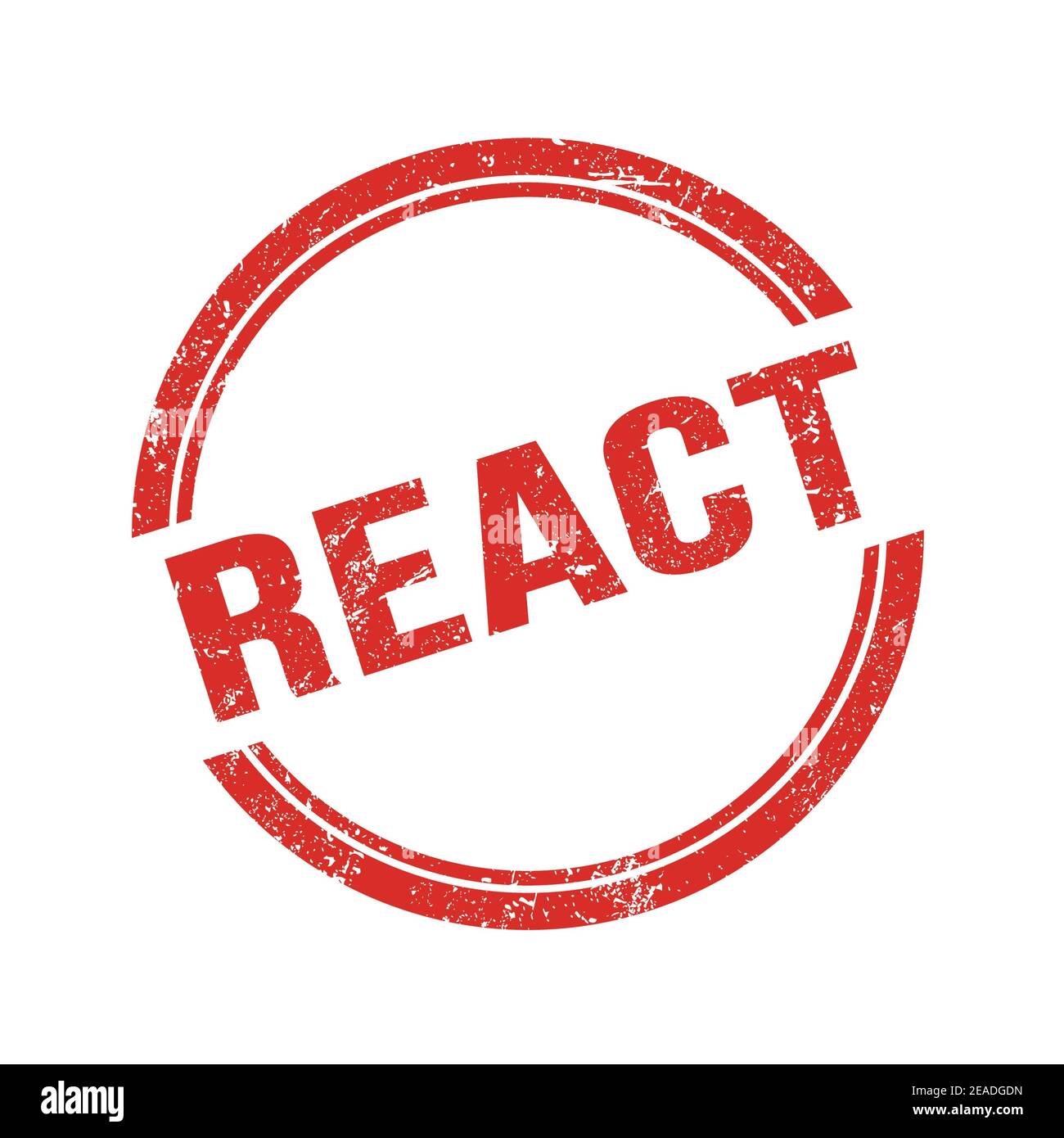 React stamp hi-res stock photography and images - Alamy