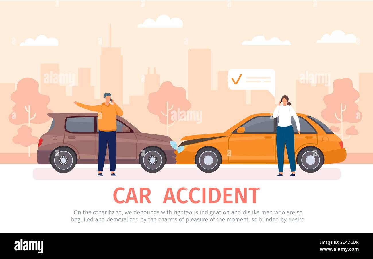 Cartoon car crash hi-res stock photography and images - Alamy