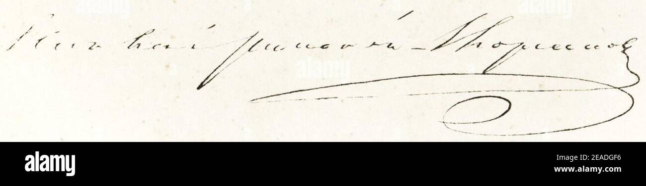 Rimsky korsakov signature hi-res stock photography and images - Alamy