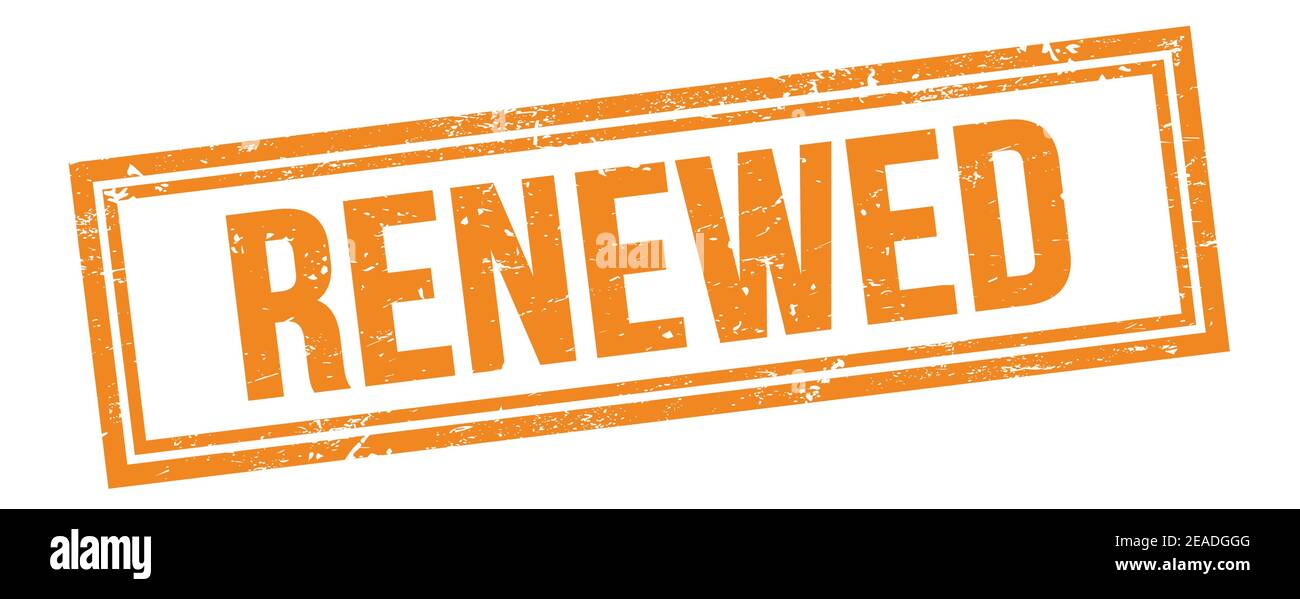 Renewed stamp hi-res stock photography and images - Alamy