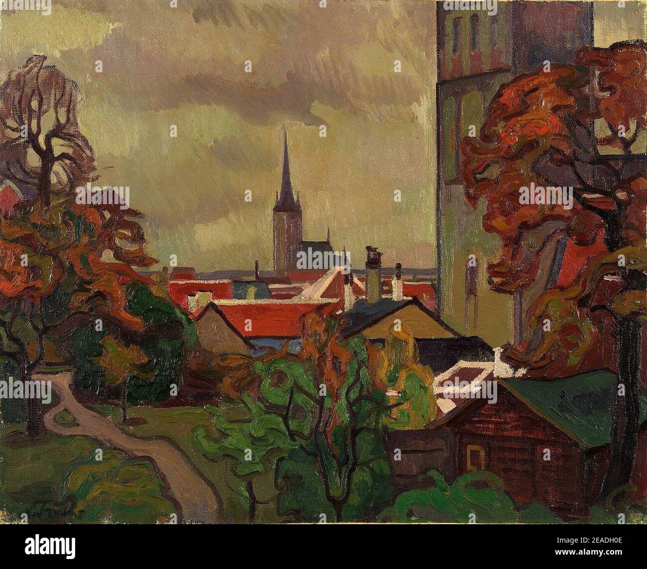 Nikolai Triik. View on Tallinn Stock Photo - Alamy