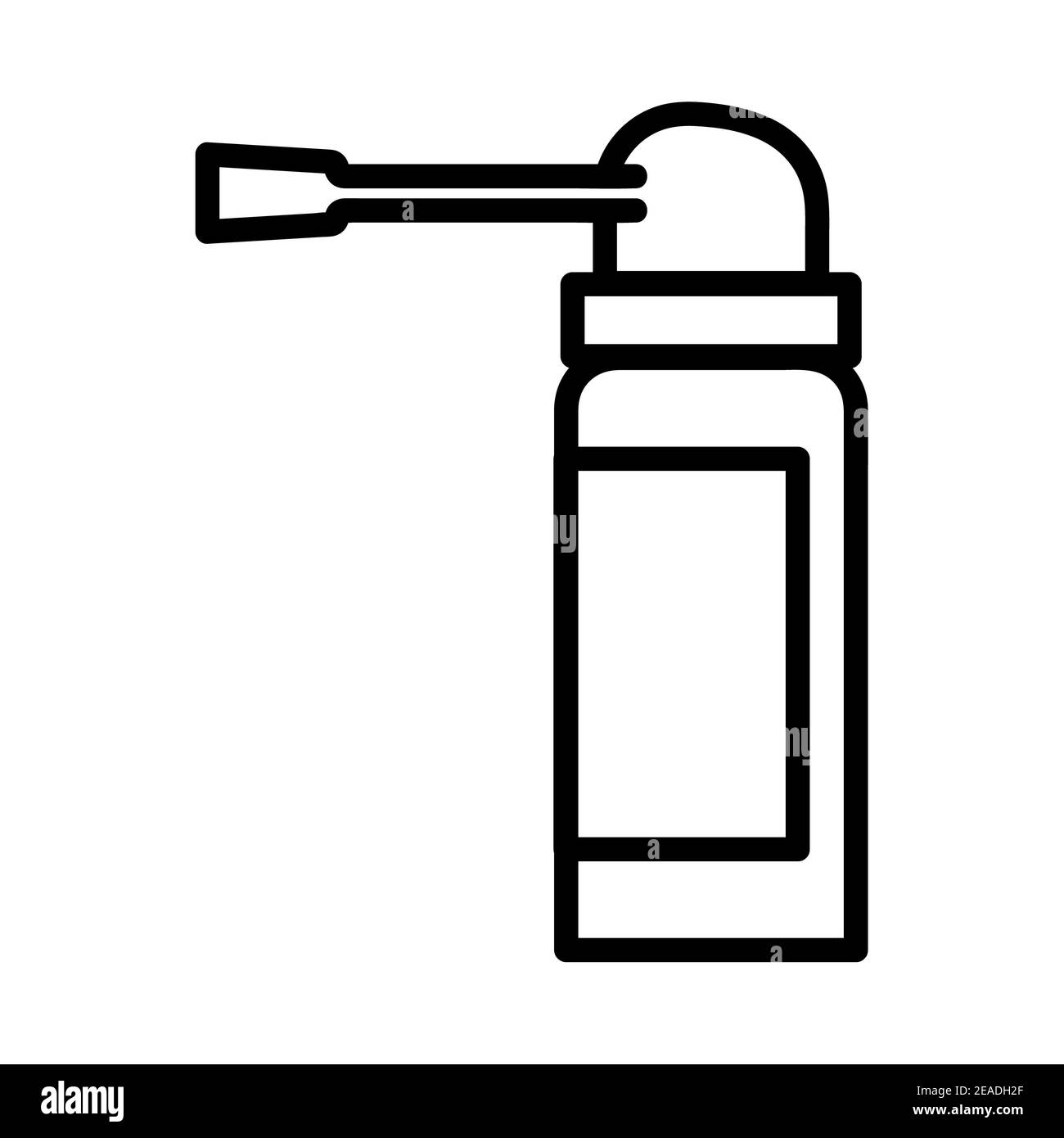 Medical spray flat icon. Pictogram for web. Line stroke. Isolated on ...