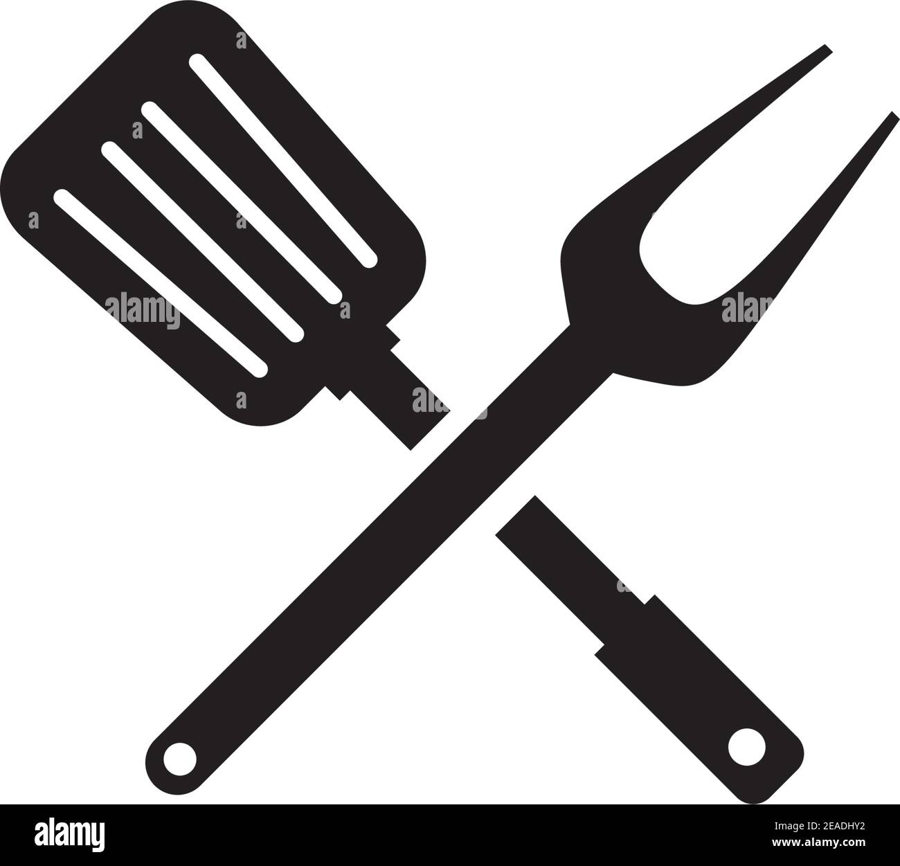 Restaurant icon logo design inspiration with using spatula template ...