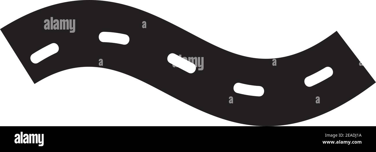 Simple Black road logo icon design Stock Vector Image & Art - Alamy