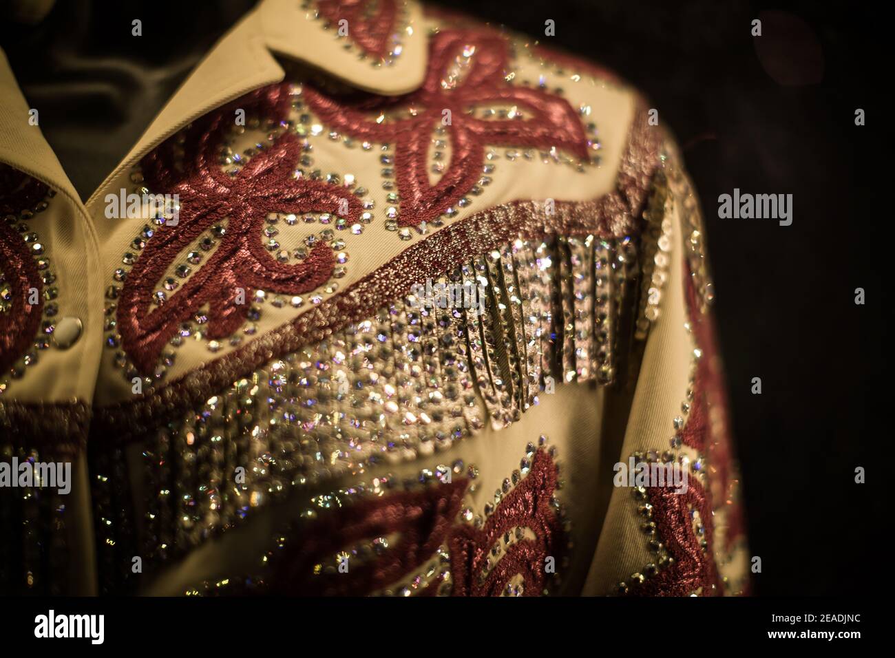 Detail from a Madonna costume in the Hard Rock Couture show, previewed ...