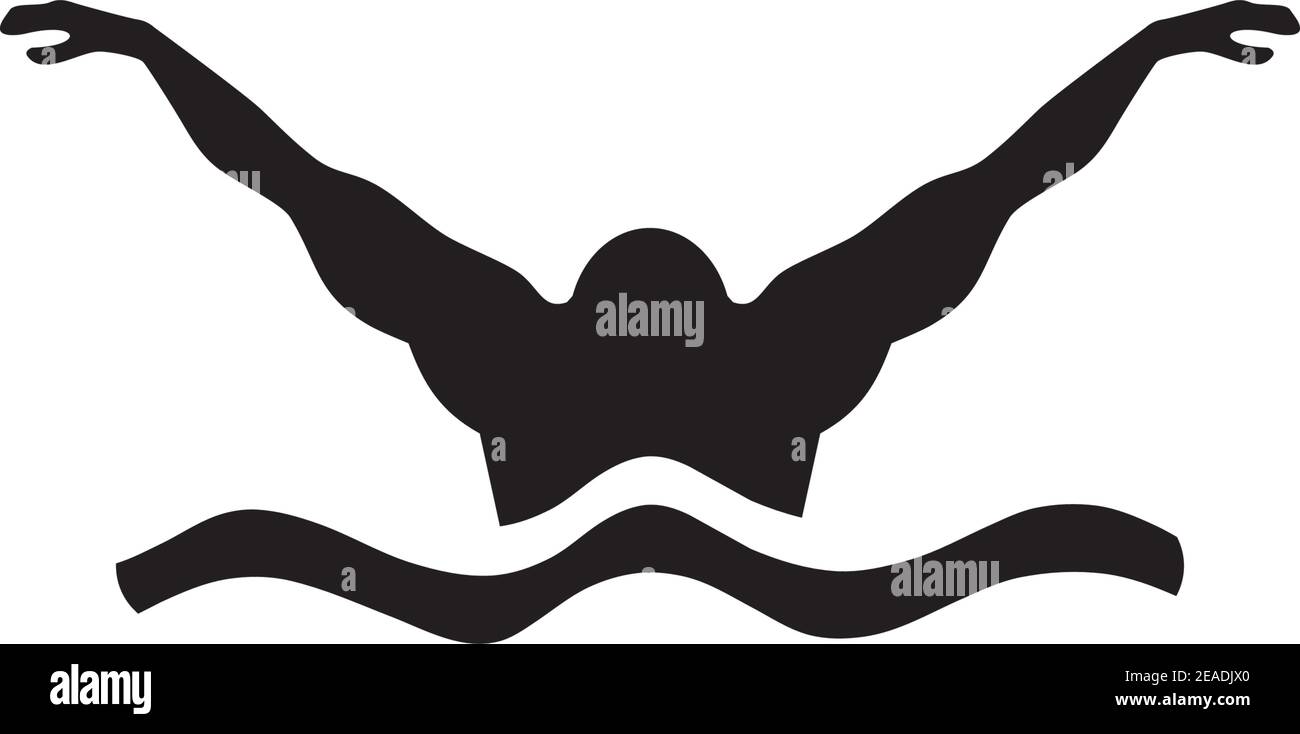 Swimmer logo design inspiraiton vector template Stock Vector Image ...