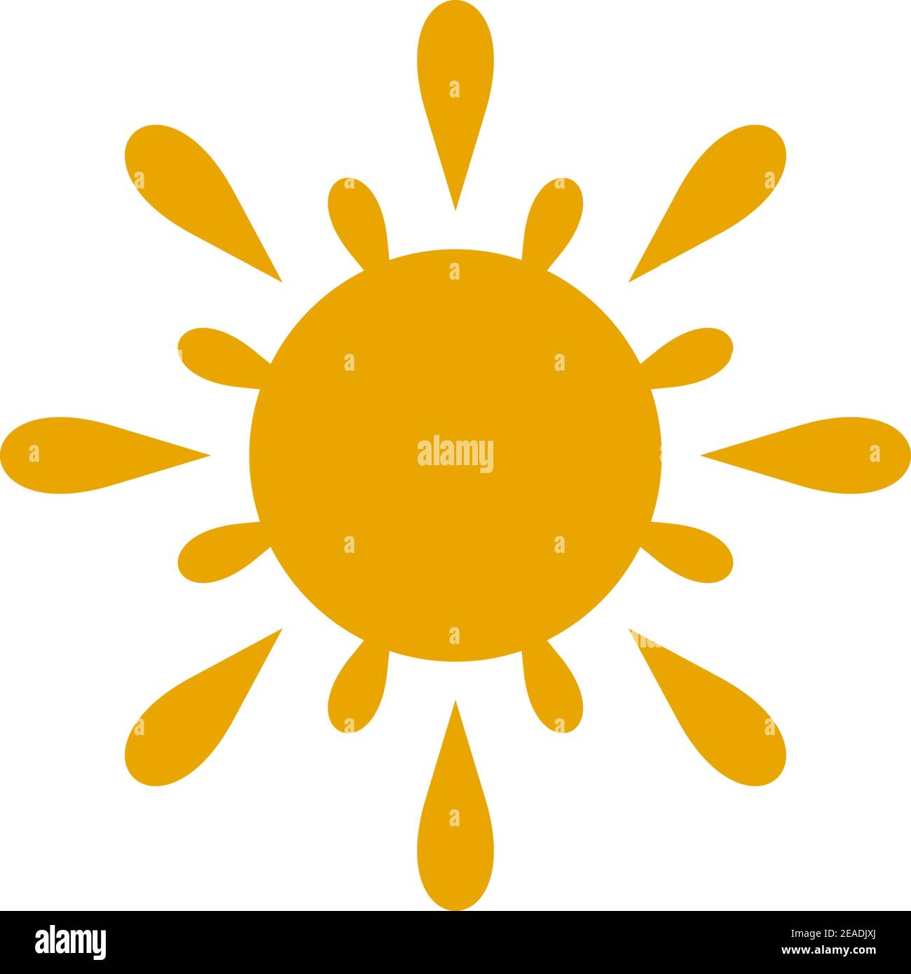 Sun icon logo design inspiration vector template Stock Vector Image ...