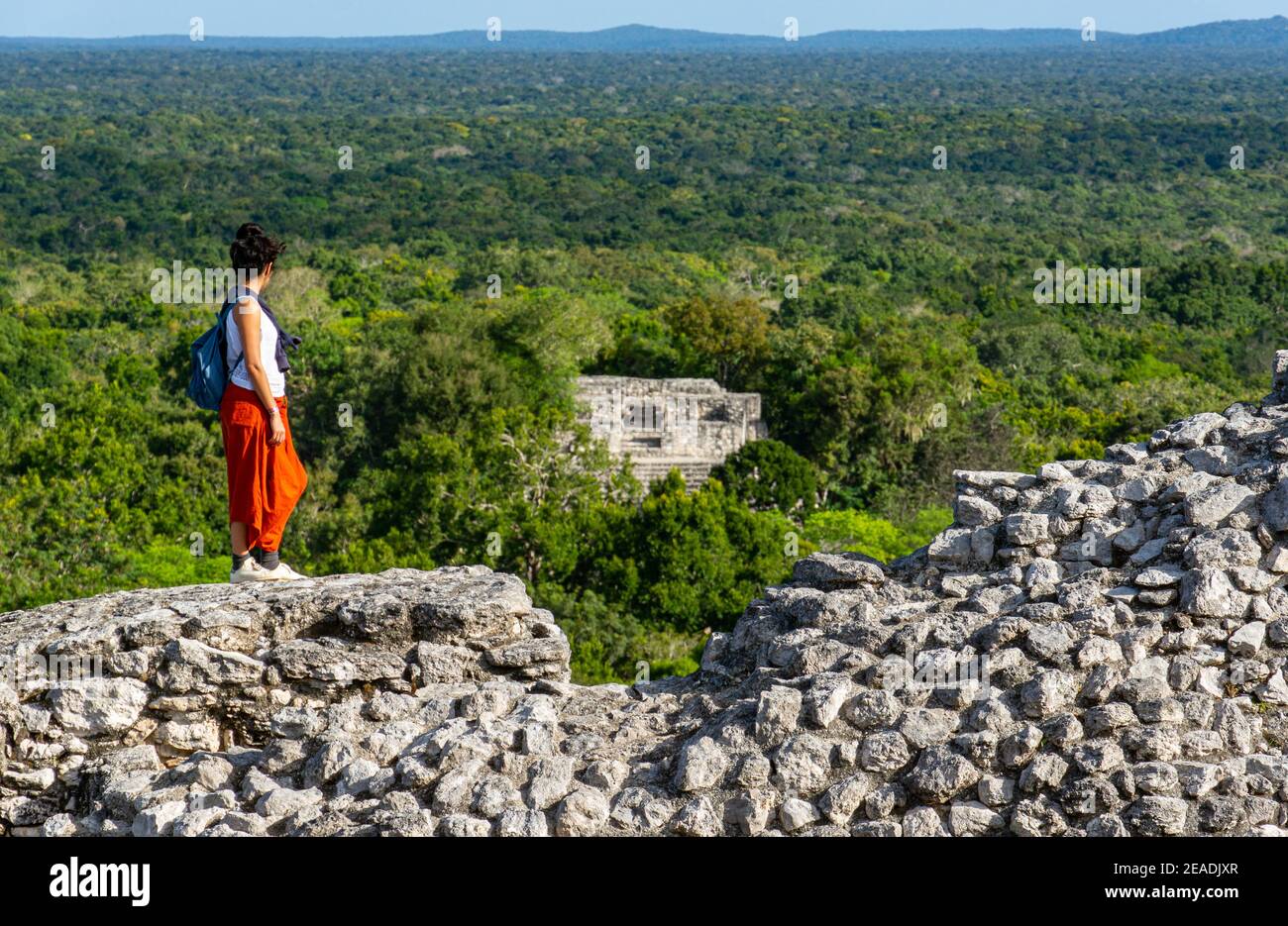 Maya Ruins of Calakmul in Mexico Stock Photo - Alamy