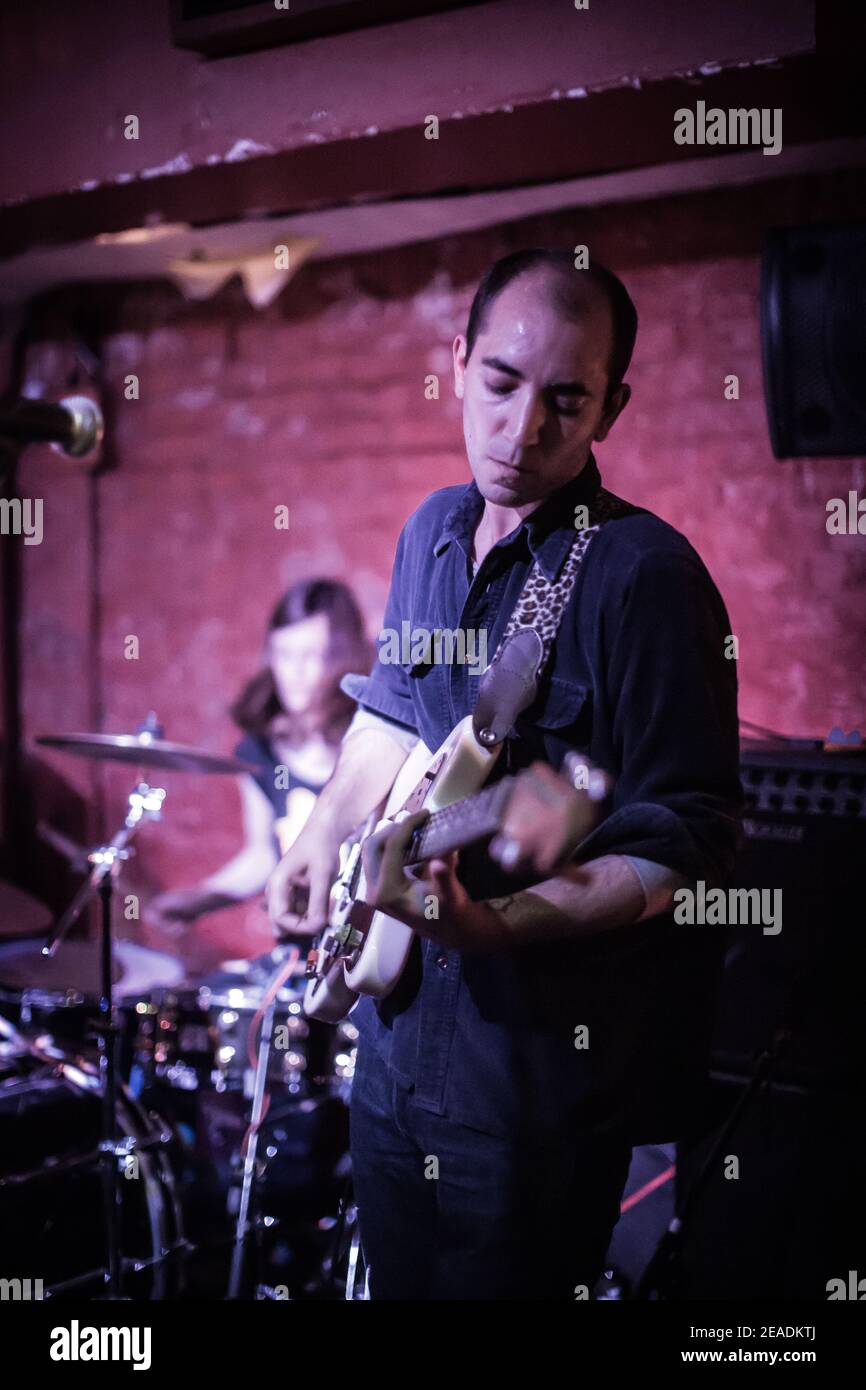 French psych band Beat Mark live on stage at the Buffalo Bar in London ...