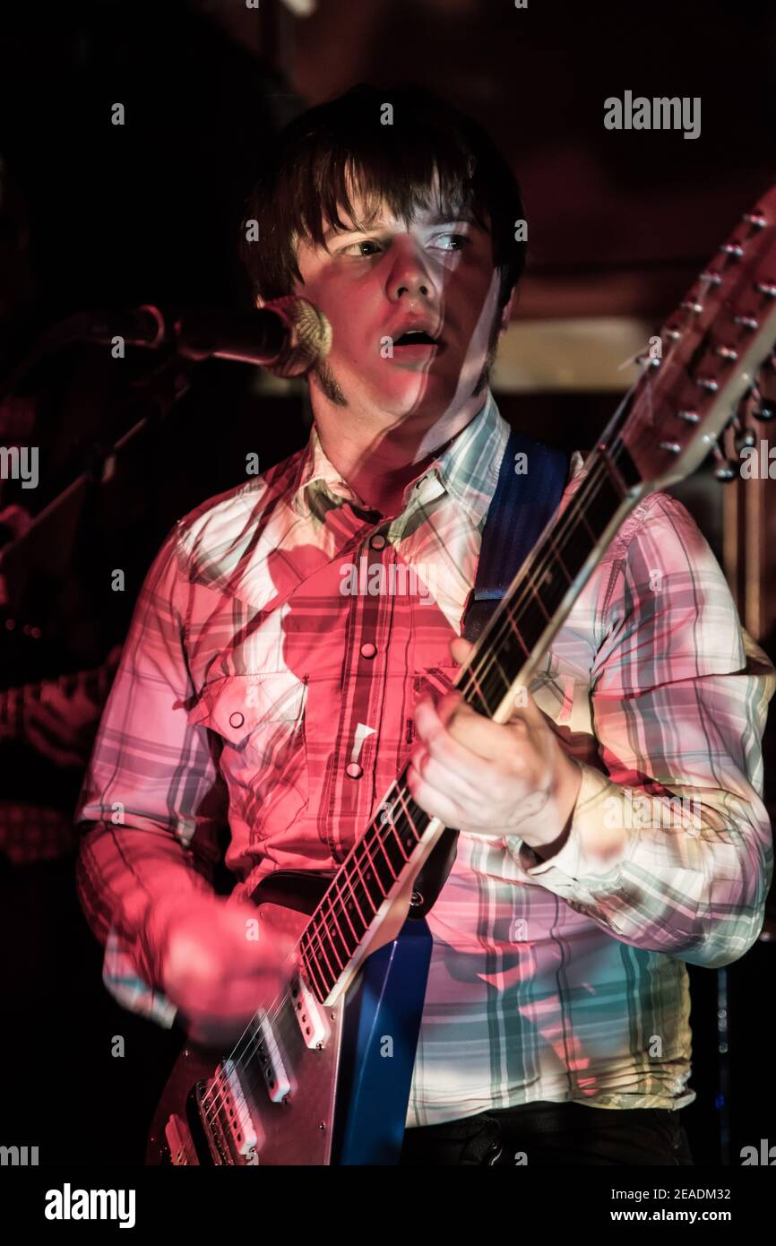 Mark Emmerson of Psych rock band The Lucid Dream live on stage at the ...