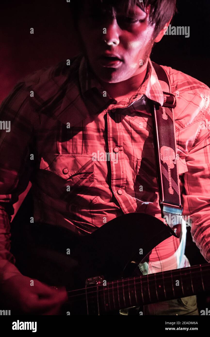 Mark Emmerson of Psych rock band The Lucid Dream live on stage at the ...