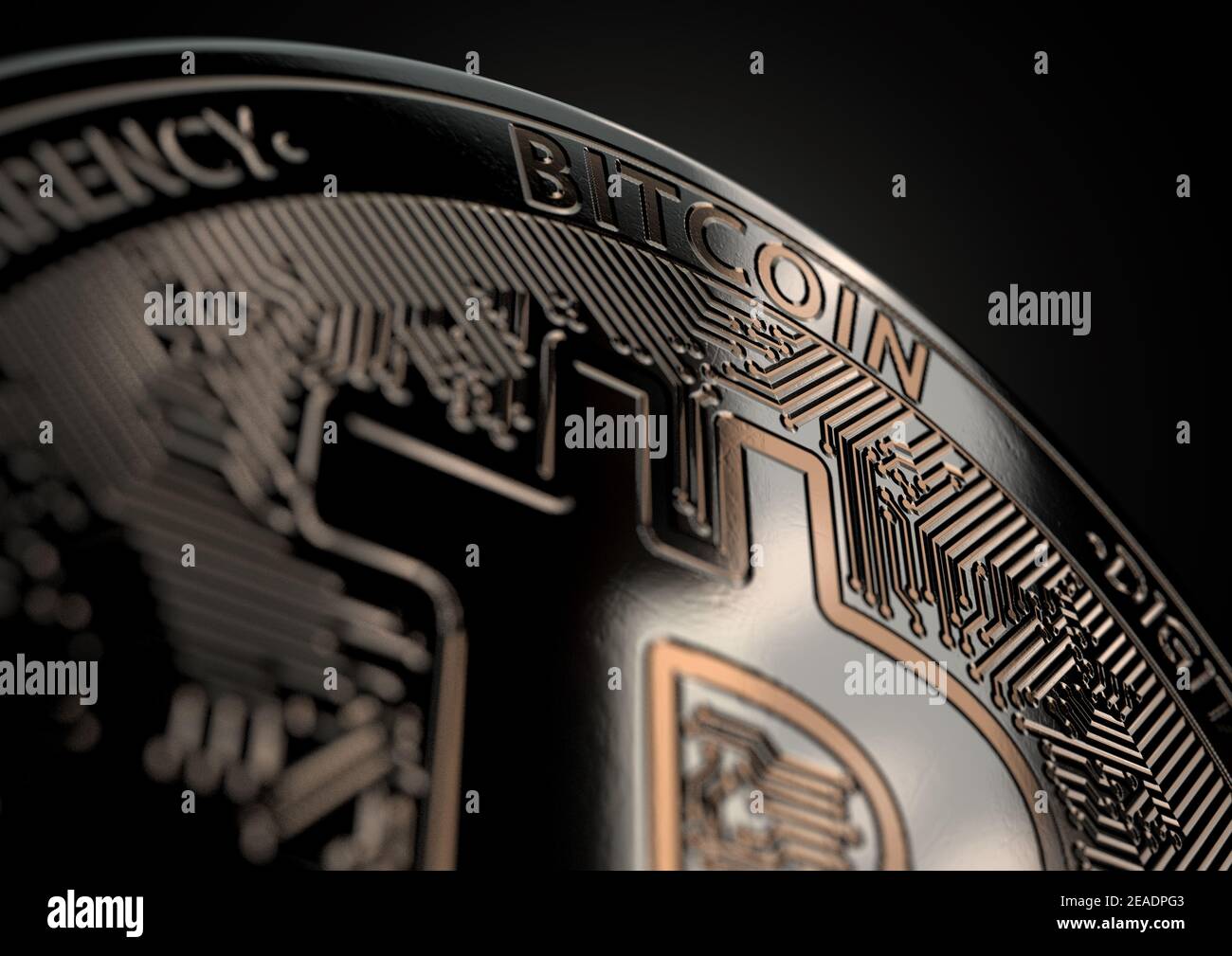 Cryptocurrency bitcoin on dark hi-res stock photography and images - Alamy