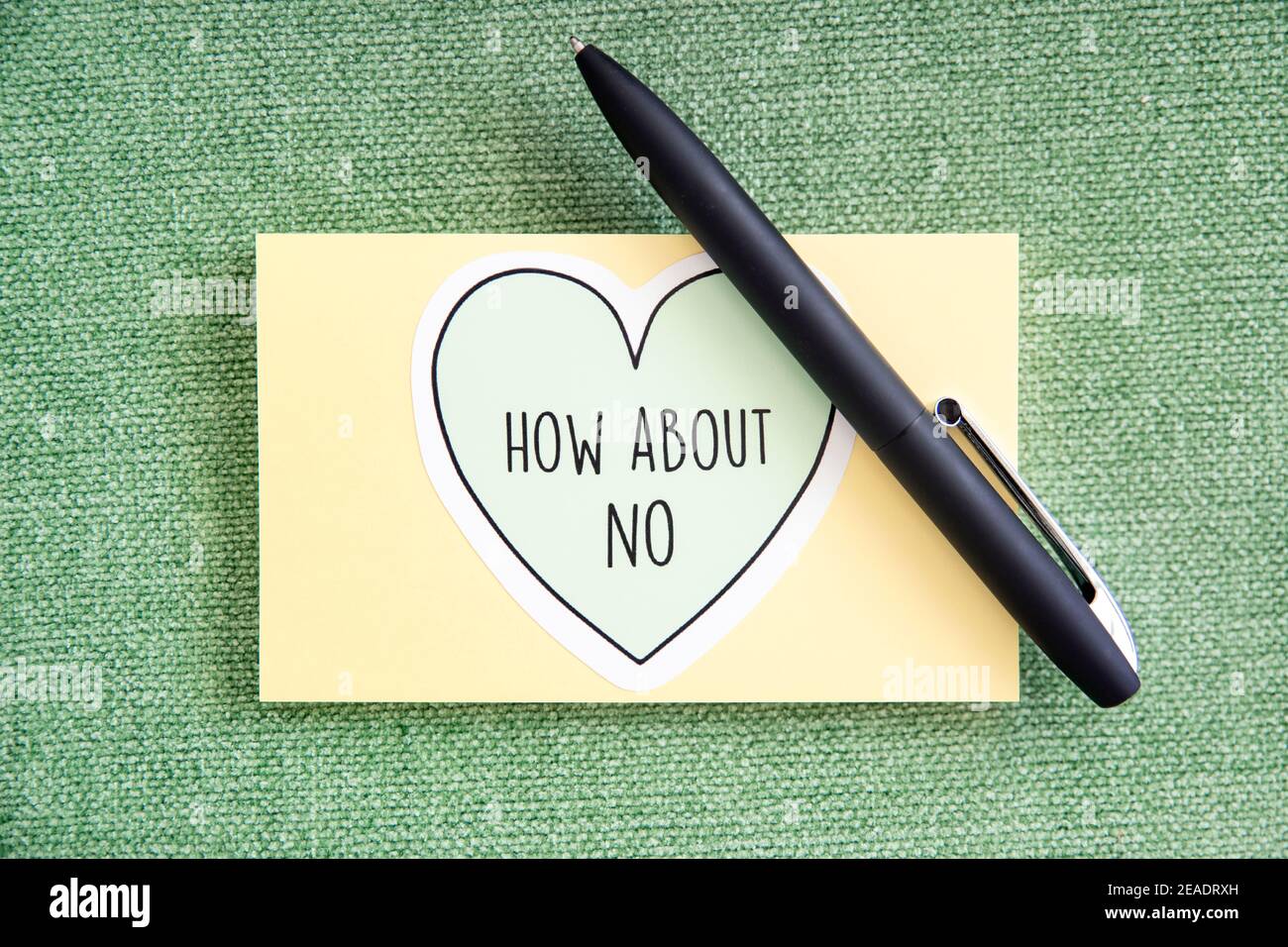 Little note to self or message written on a block of sticky notes or a ...