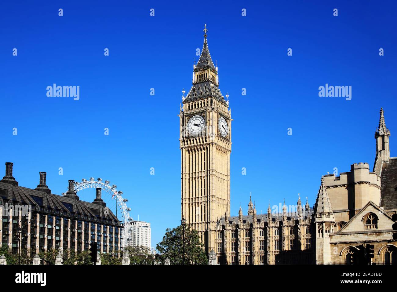 Big Ben and the Houses of Parliament in London Westminster England, UK ...