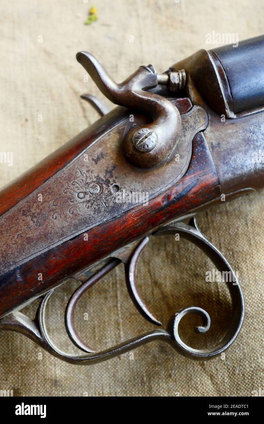 Old shotgun hammer gun old hi-res stock photography and images - Alamy