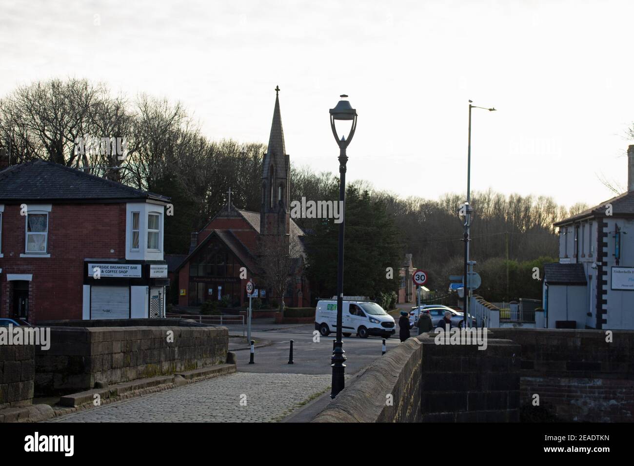 Old Penwortham Bridge Stock Photo - Alamy