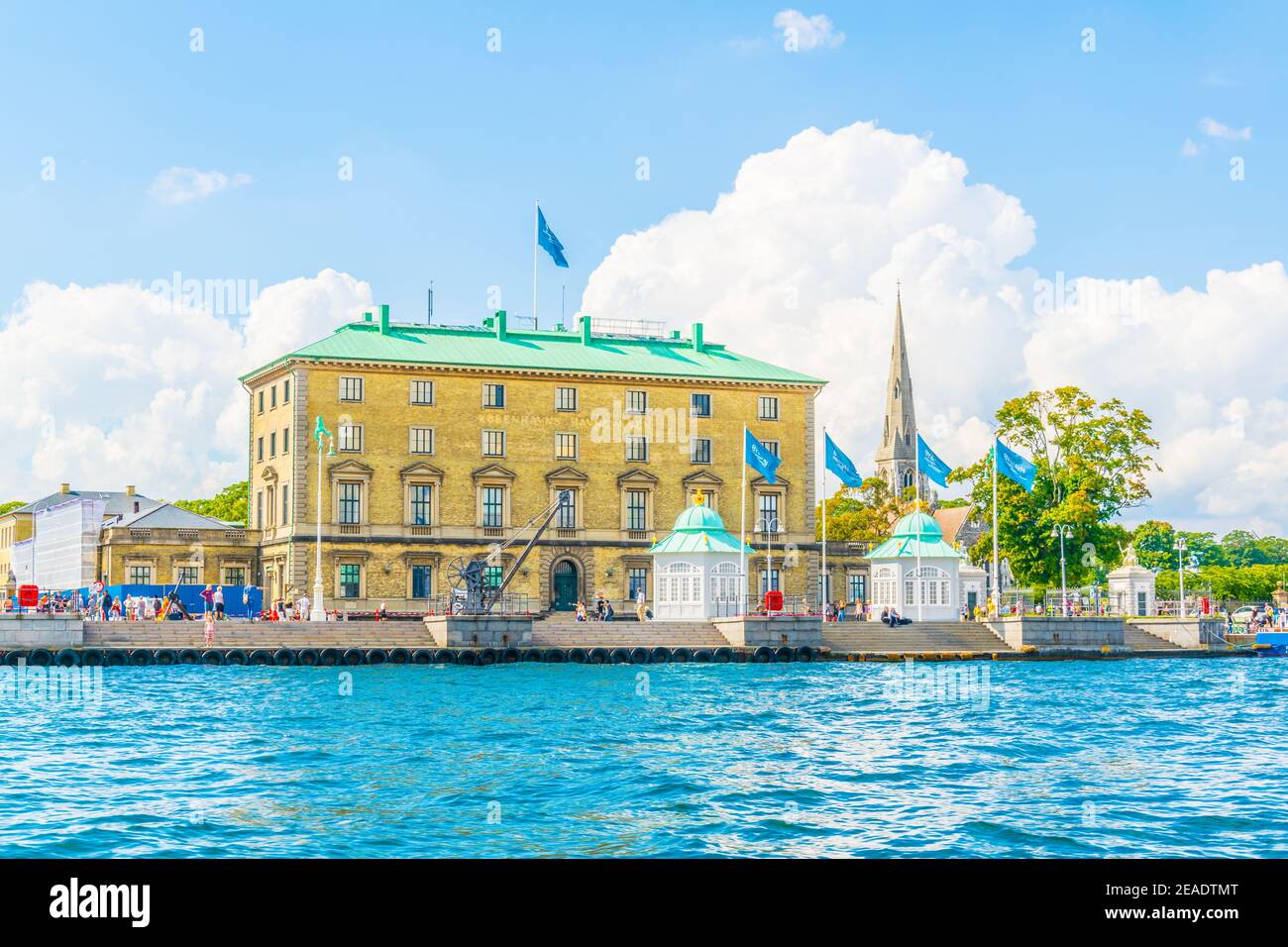 Dahlerup's Port Authority Building with the two Royal Pavilions in Copenhagen, Denmark Stock ...