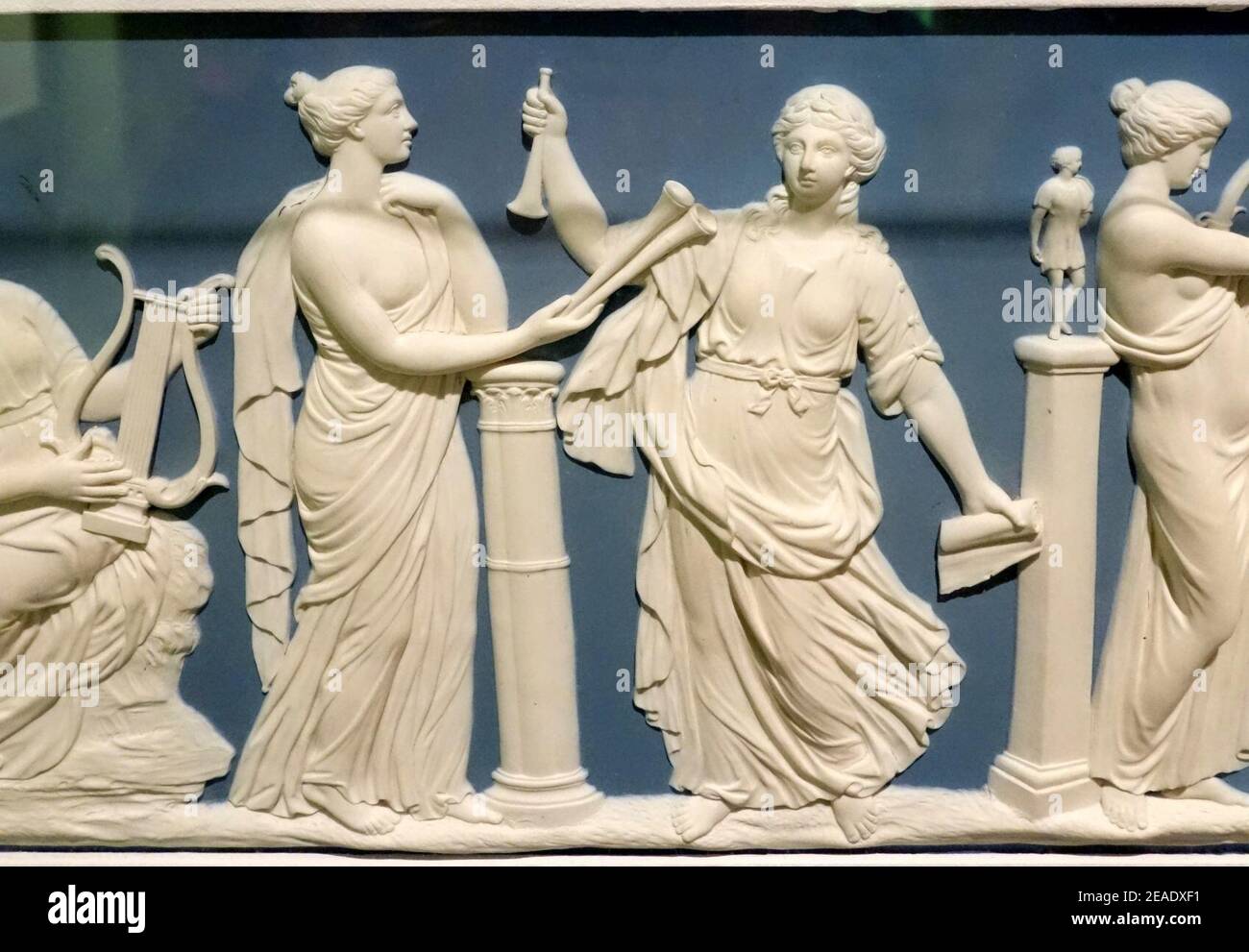Nine Muses, attributed to John Flaxman, Jr., detail 2 - Wedgwood ...