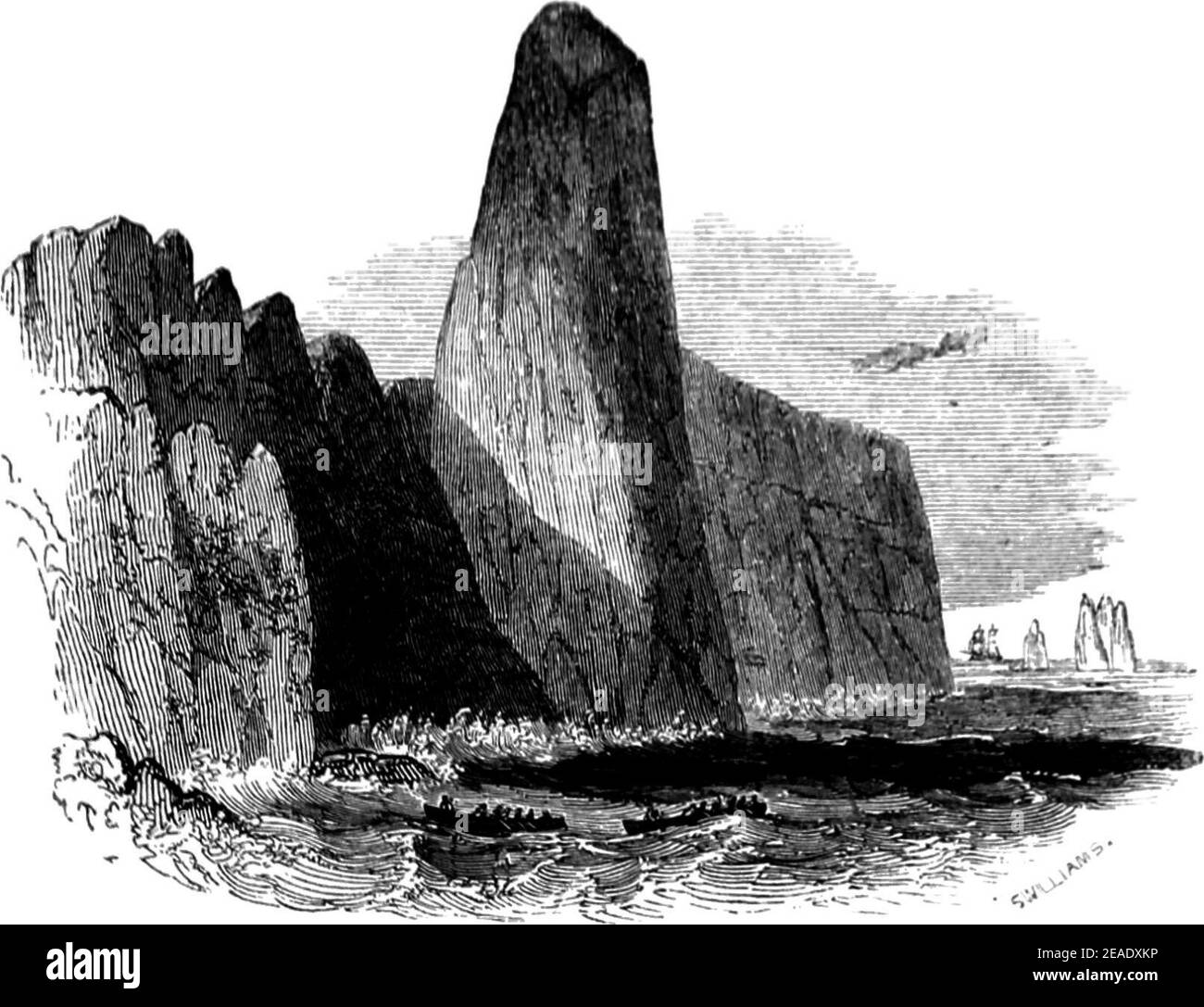 Nine Pin Rock Trinidad-Voyage Southern and Antarctic Regions-1847-0075 ...