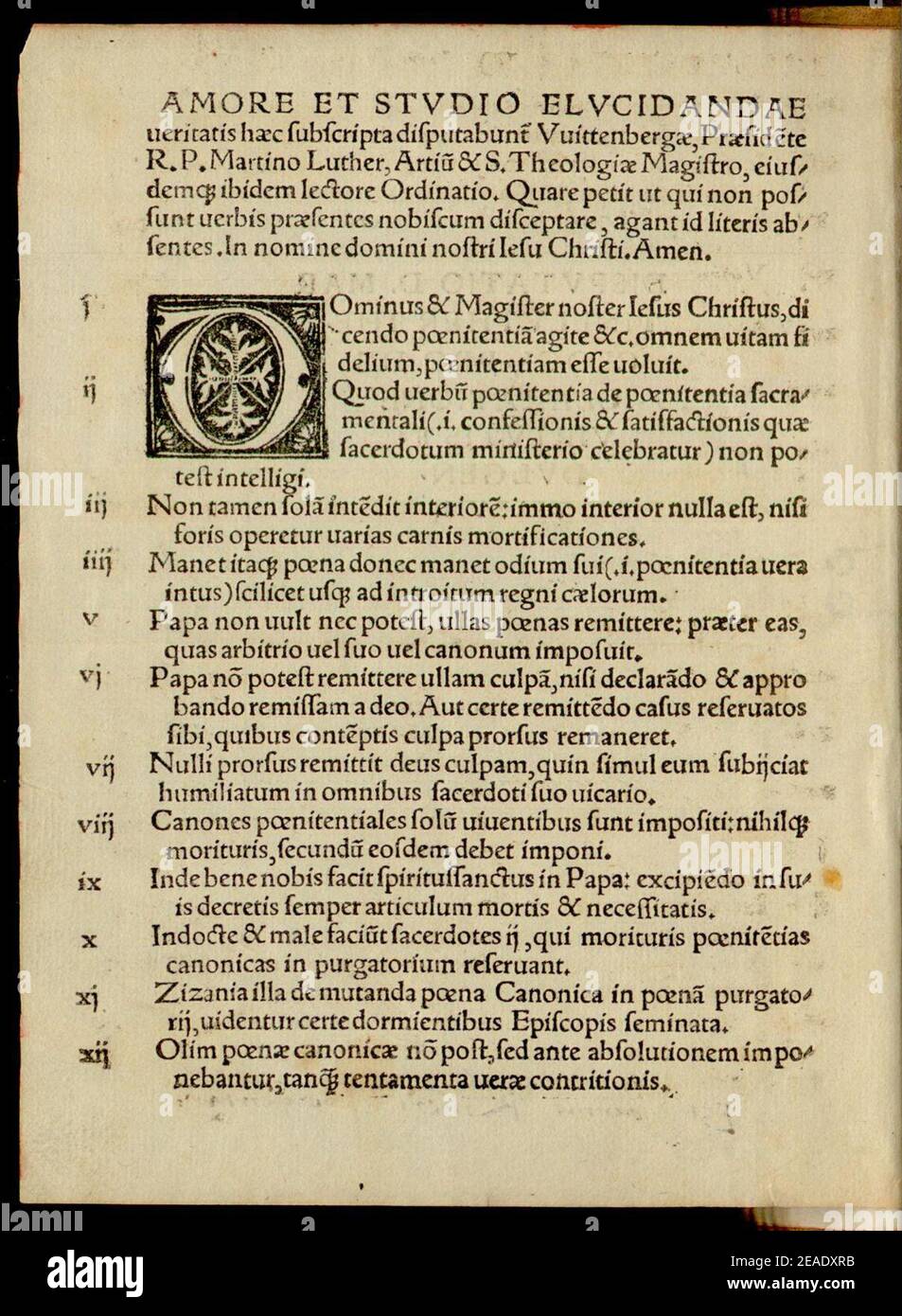 Ninety five theses hi-res stock photography and images - Alamy