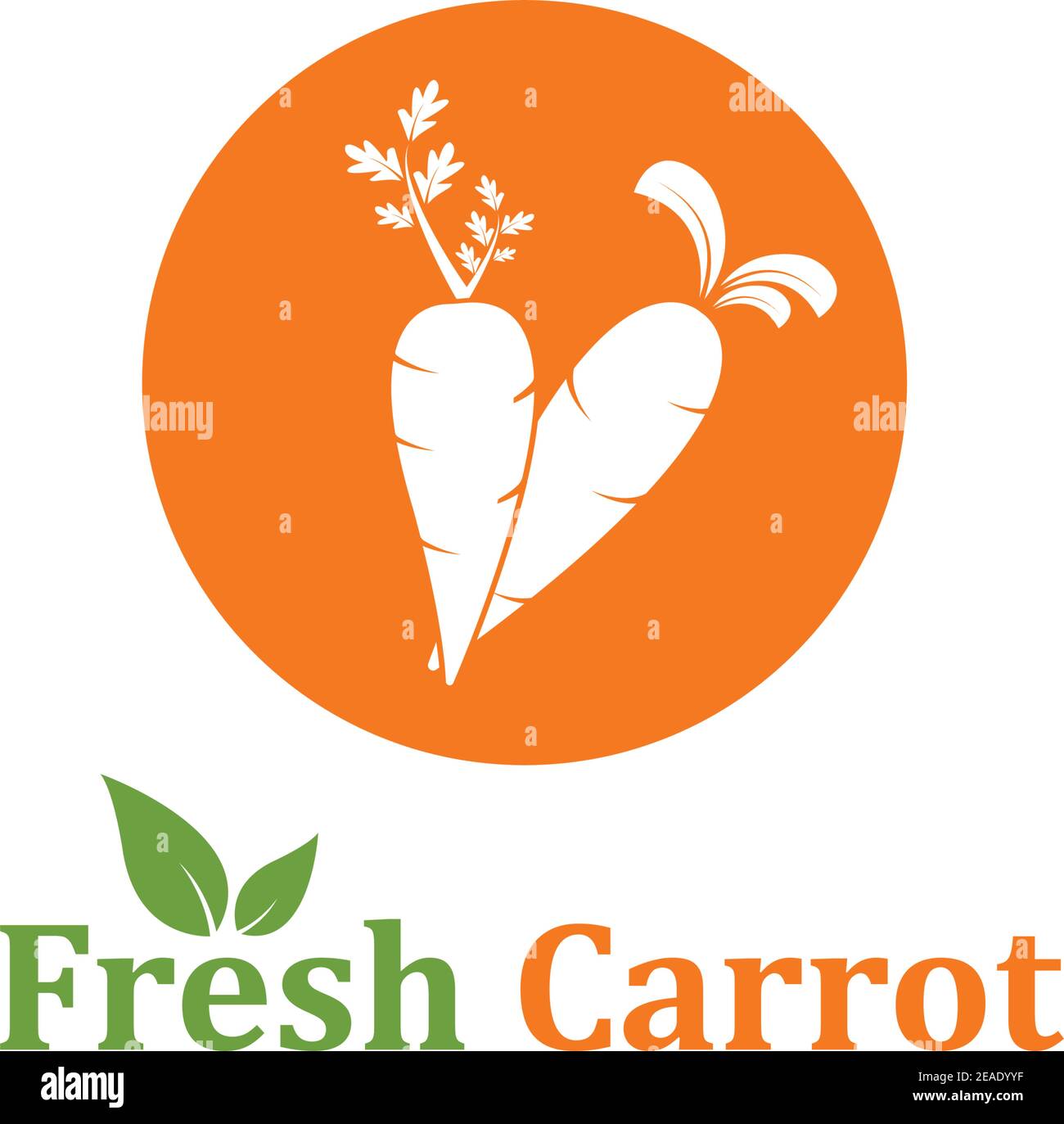 carrot logo icon vector illustration design template Stock Vector Image ...
