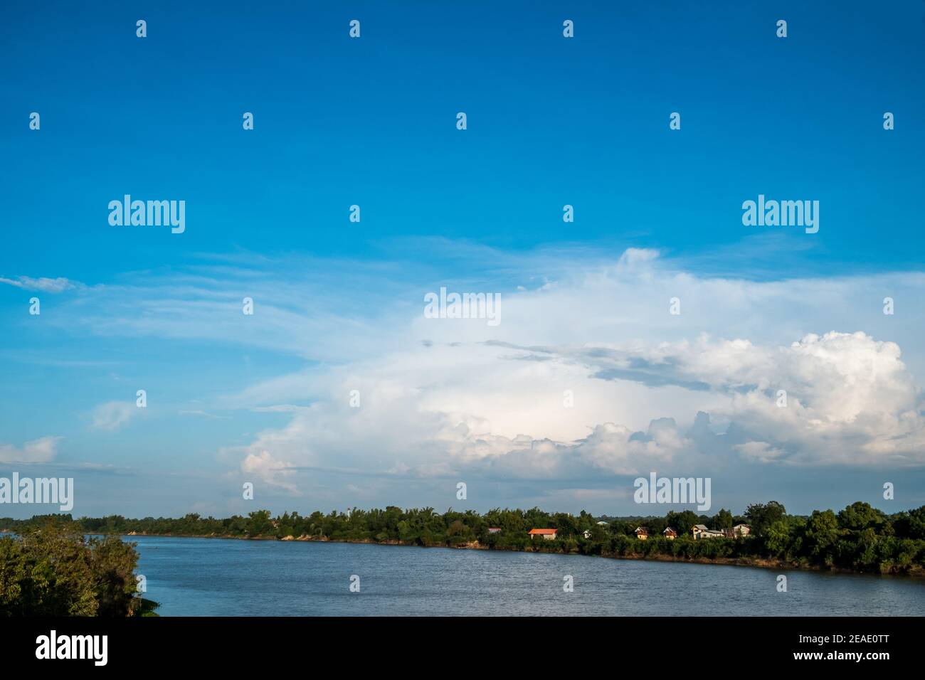 landscape river with blue sky,beautiful scenery Stock Photo - Alamy