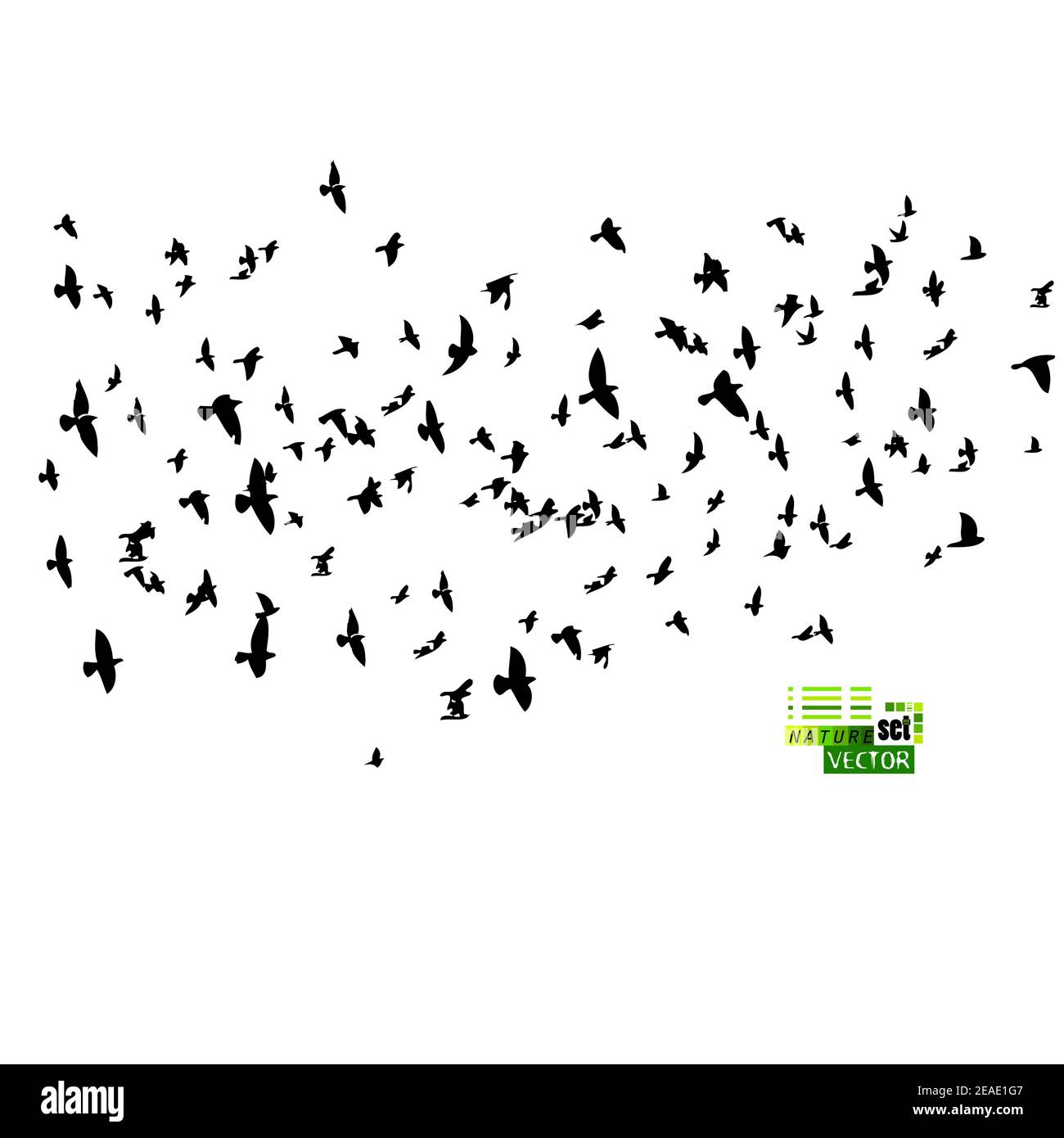 Flock of large birds Stock Vector Images - Alamy