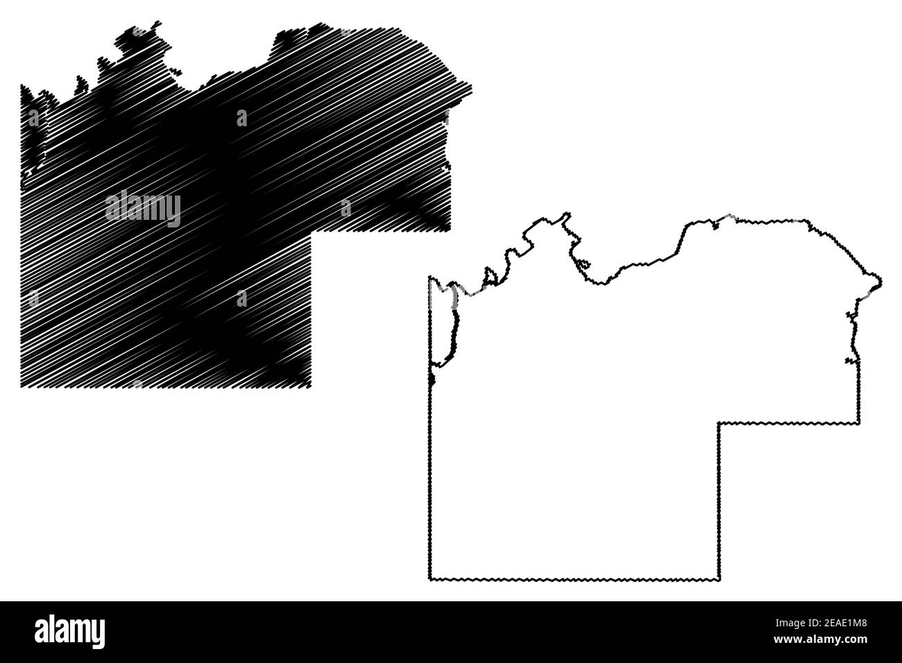 Map of mckenzie Stock Vector Images - Alamy