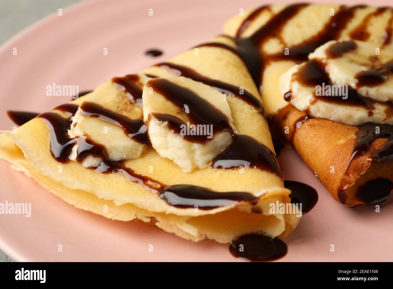 Traditional crepes banana berries hi-res stock photography and images ...