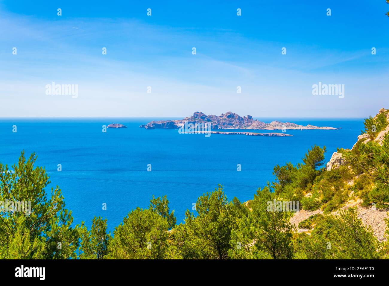 set of islands called Archipel de Riou near les Calanques national park ...