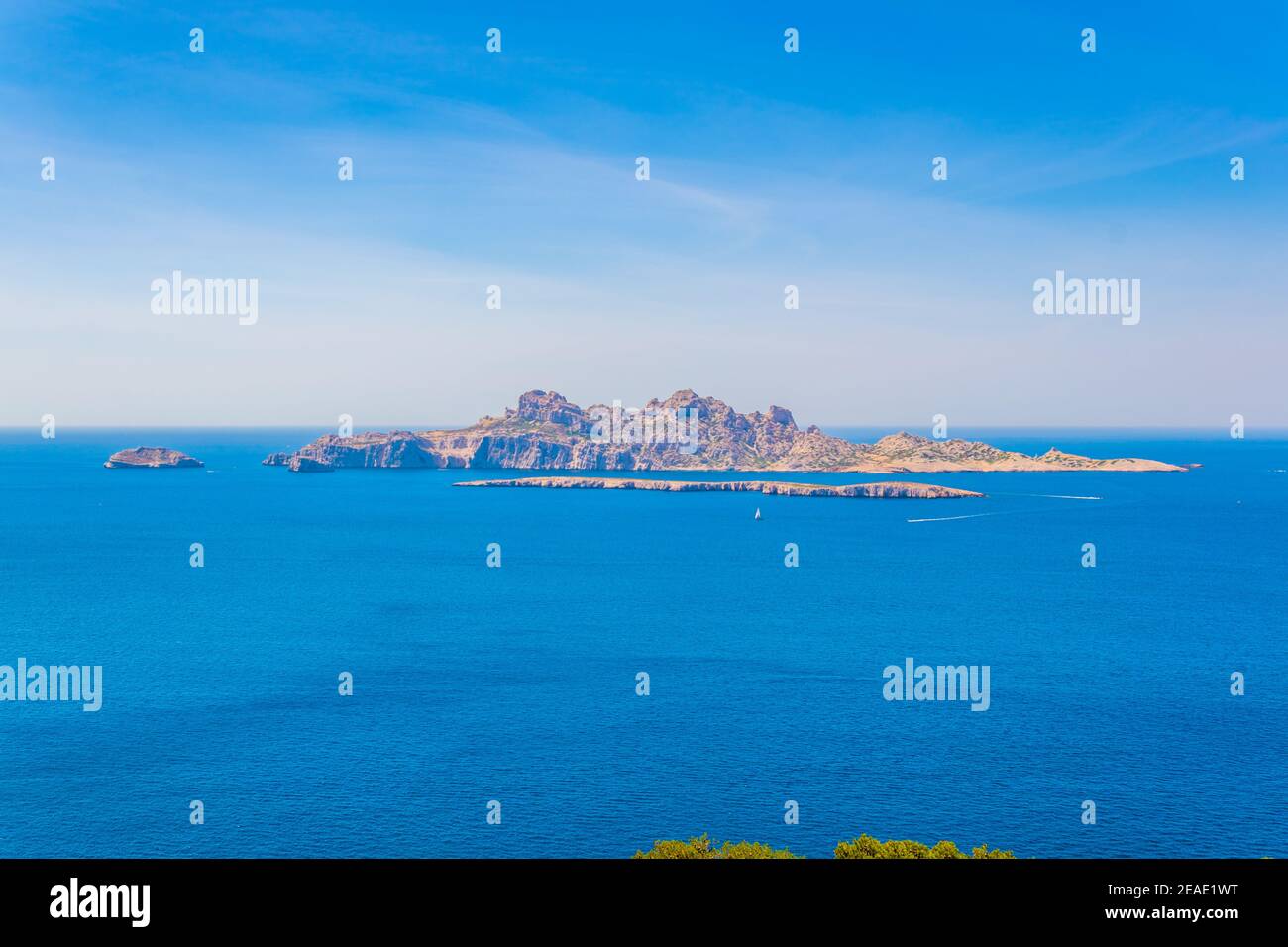 set of islands called Archipel de Riou near les Calanques national park ...