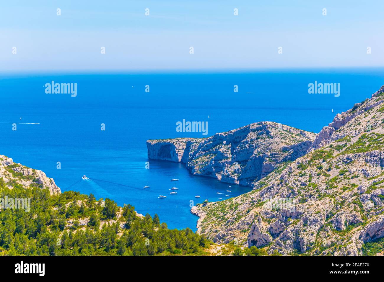 Calanque de Morgiou at les Calanques national park in France Stock ...