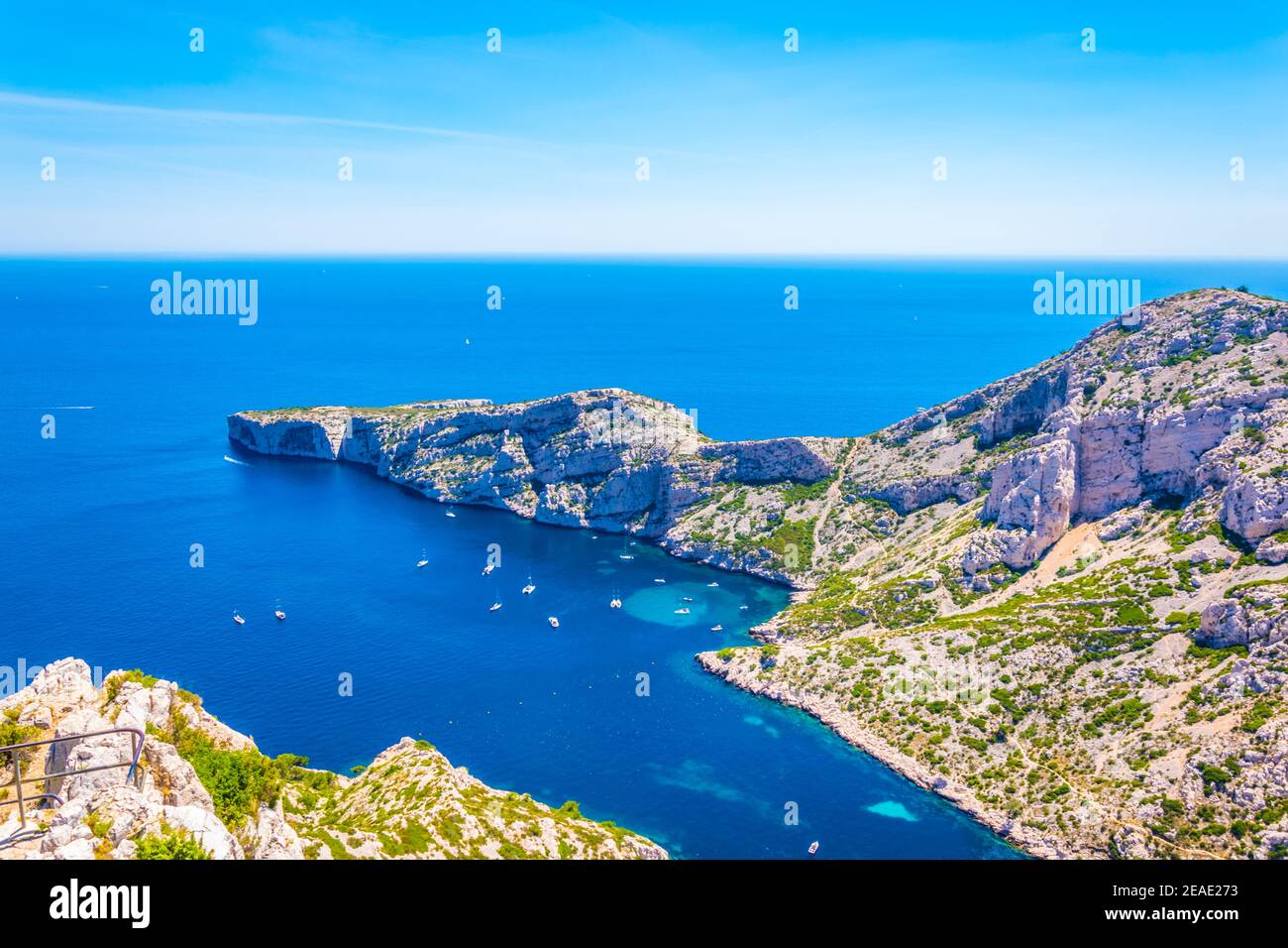 Calanque de Morgiou at les Calanques national park in France Stock ...