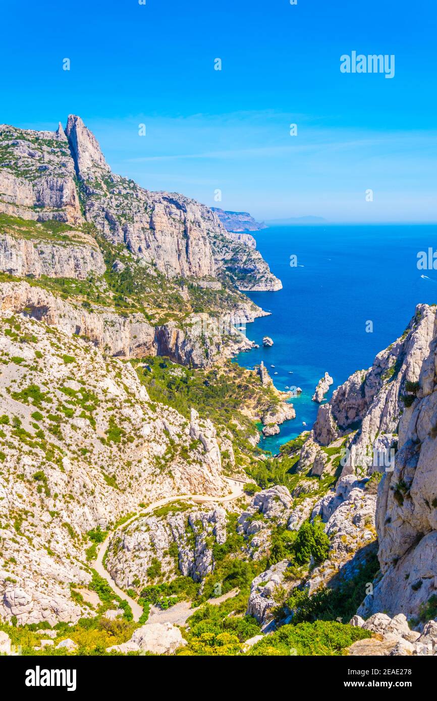 Calanque Sugiton at les Calanques national park in France Stock Photo ...