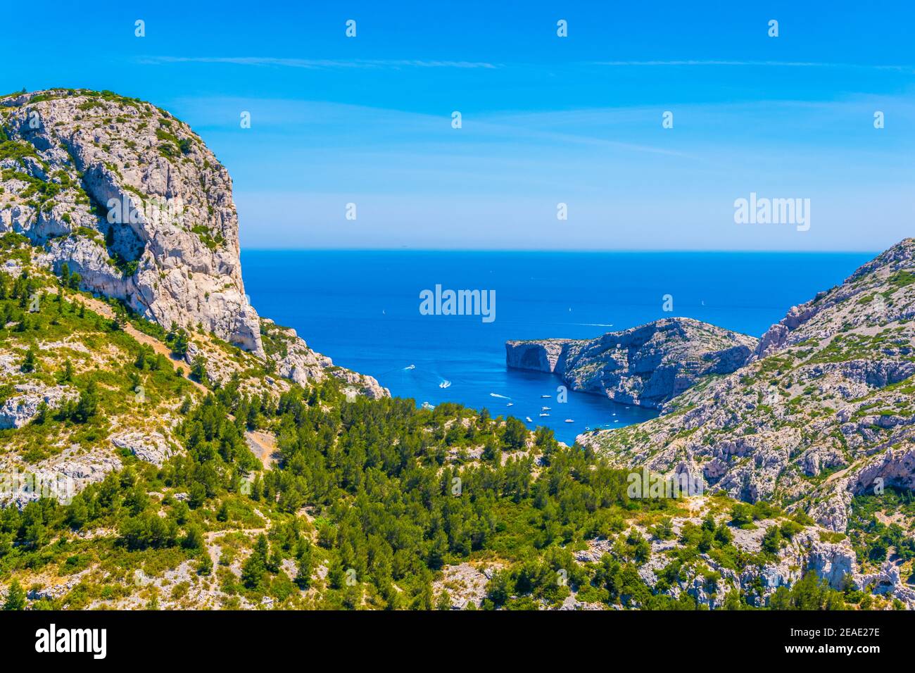 Calanque de Morgiou at les Calanques national park in France Stock ...