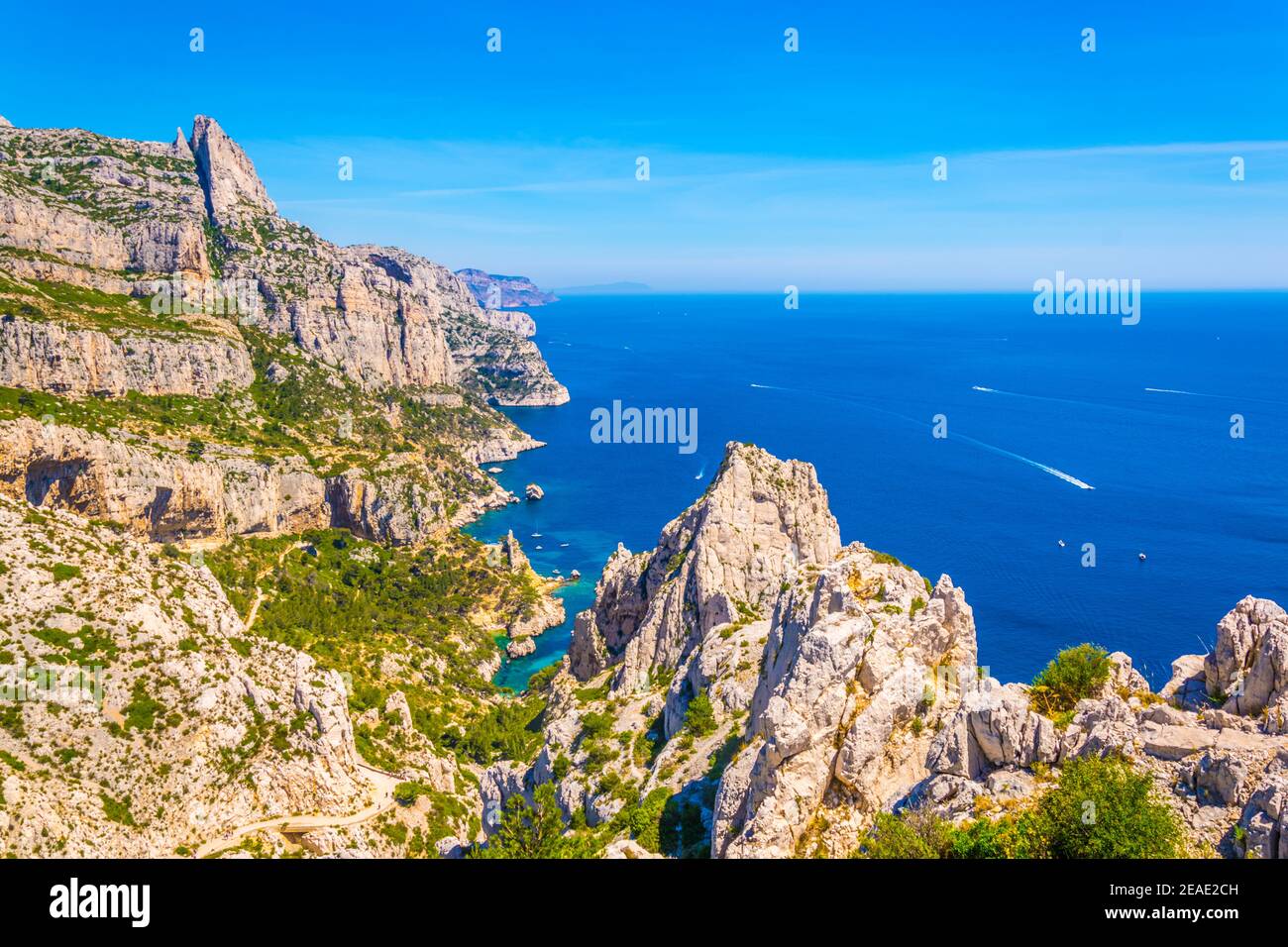 Calanque Sugiton at les Calanques national park in France Stock Photo ...