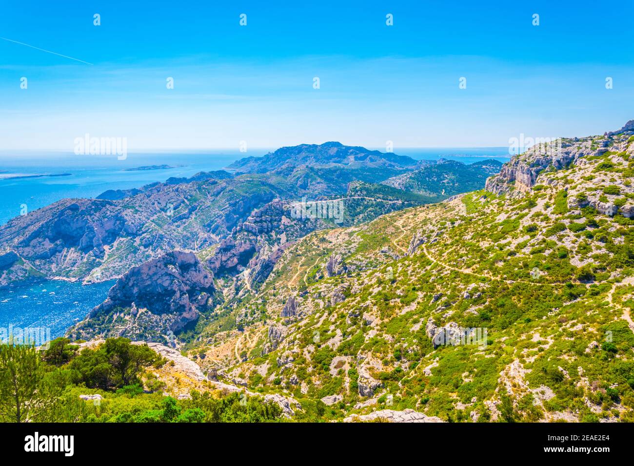 Calanque de Morgiou at les Calanques national park in France Stock ...