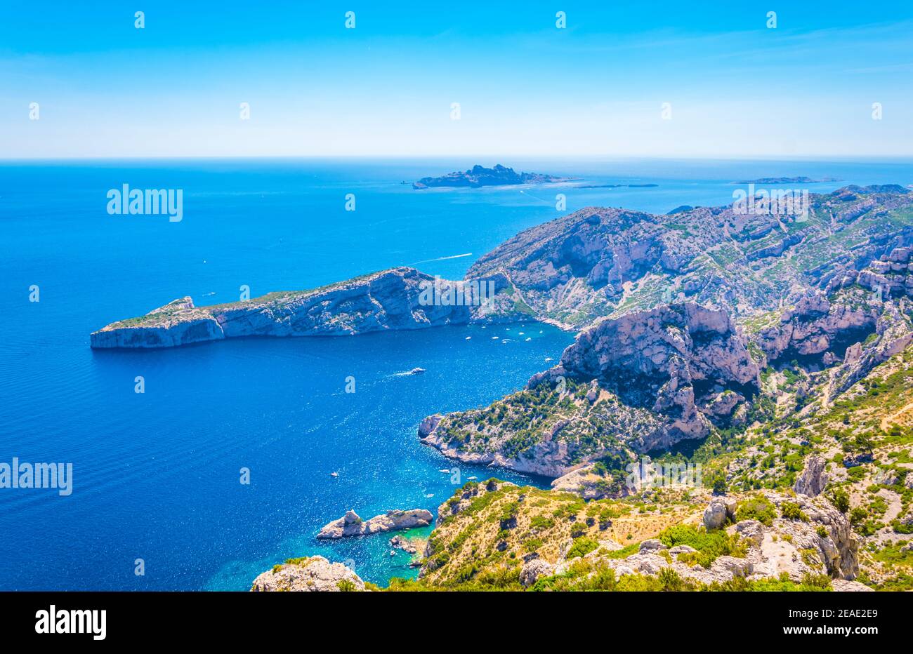 Calanque de Morgiou at les Calanques national park in France Stock ...