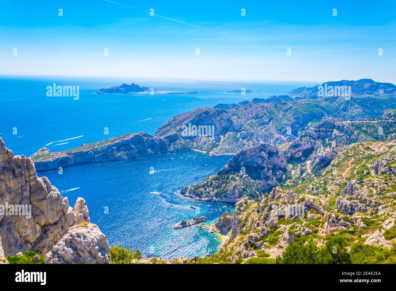 Calanque de Morgiou at les Calanques national park in France Stock ...