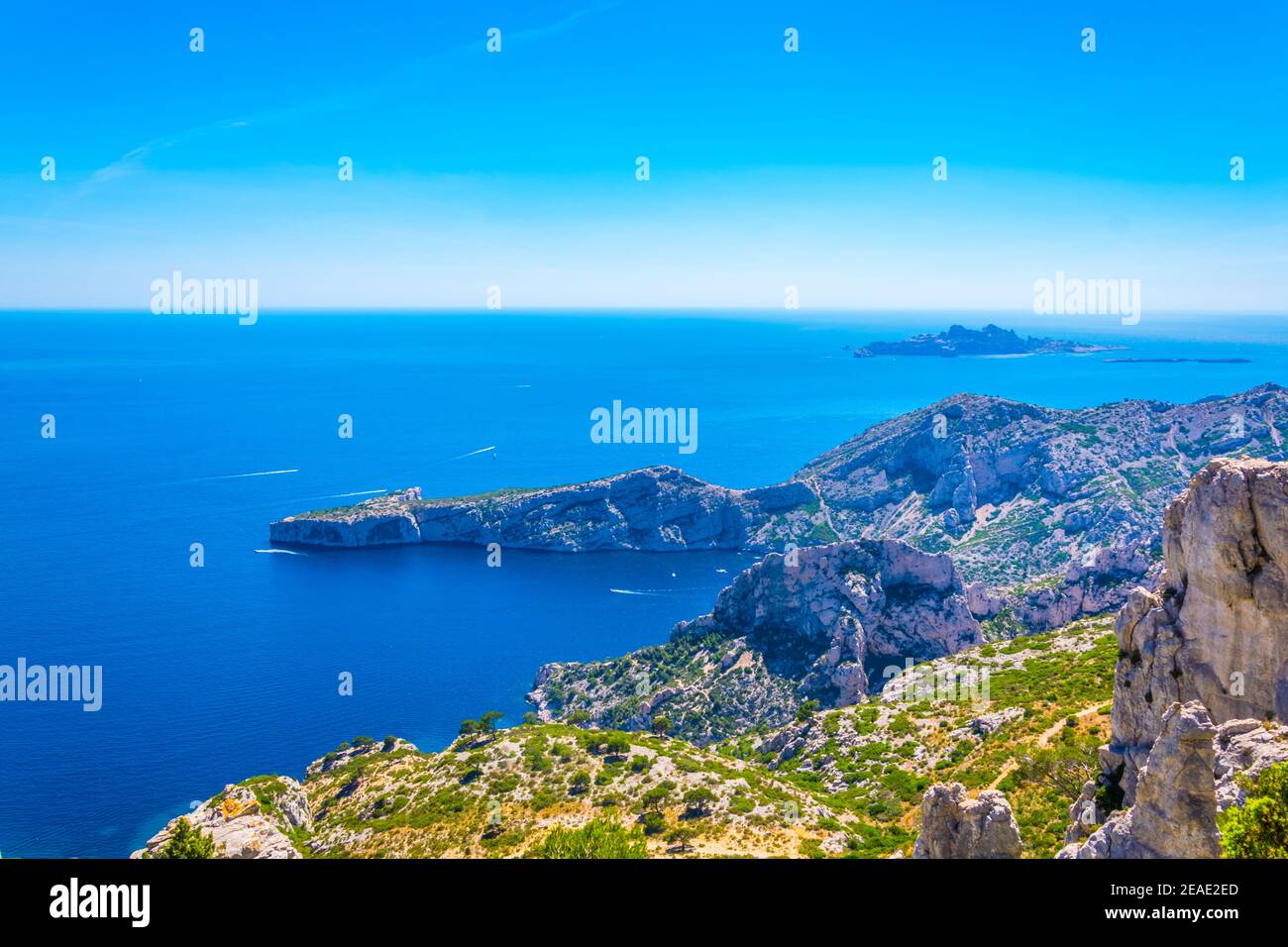 Calanque de Morgiou at les Calanques national park in France Stock ...
