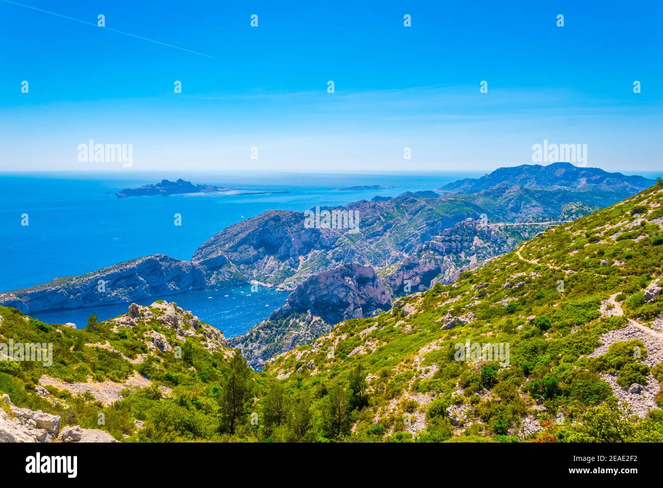 Calanque de Morgiou at les Calanques national park in France Stock ...