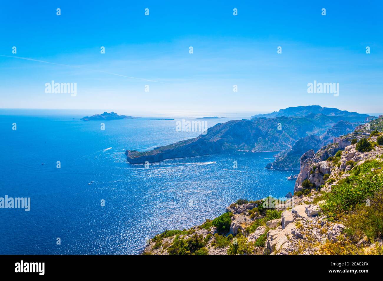 Calanque de Morgiou at les Calanques national park in France Stock ...
